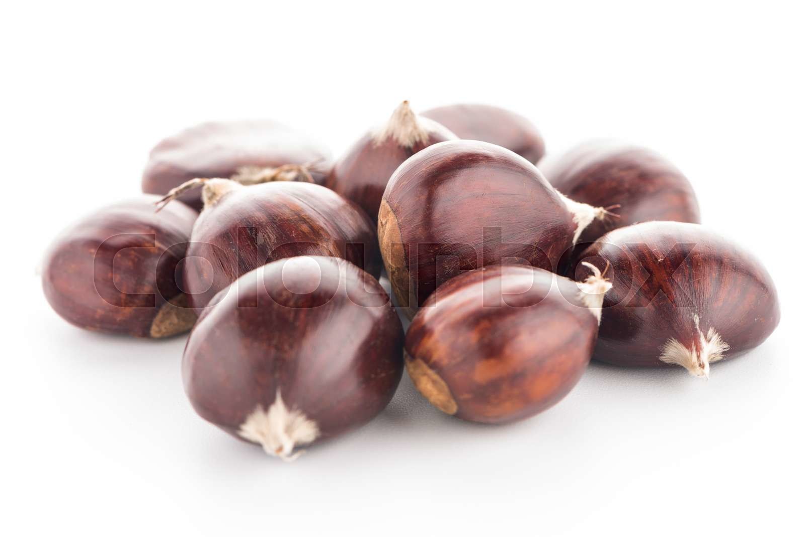 Chestnuts with shell | Stock image | Colourbox