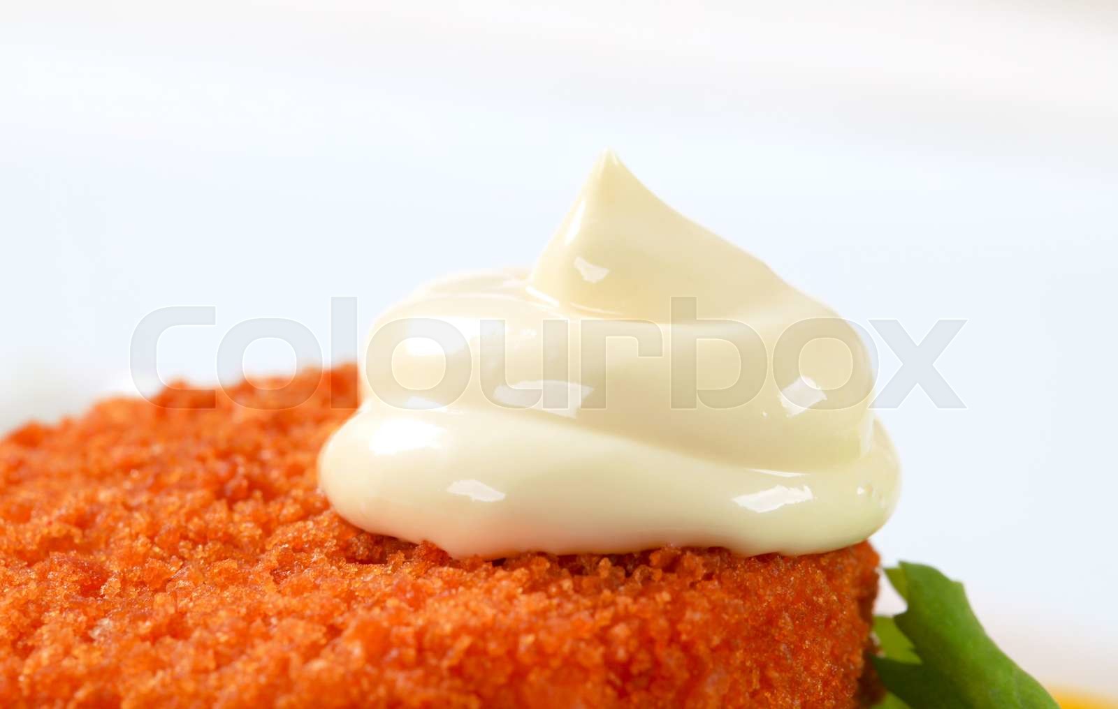 Fried breaded cheese | Stock image | Colourbox