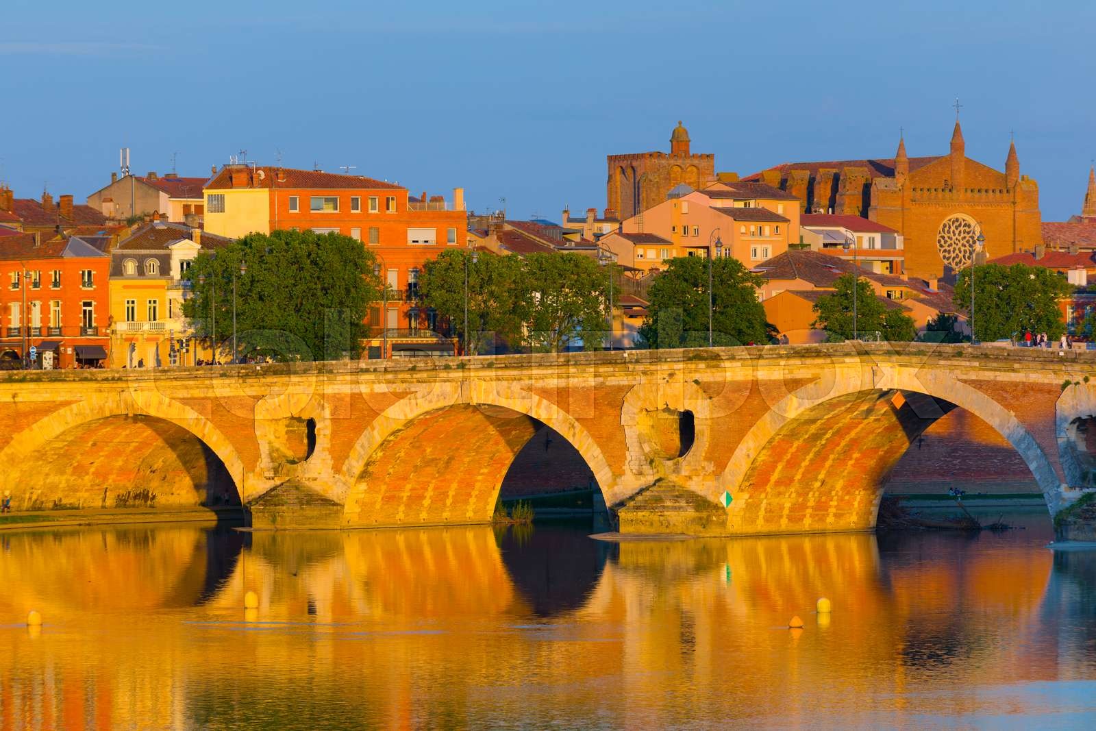 Sunset in Toulouse | Stock image | Colourbox