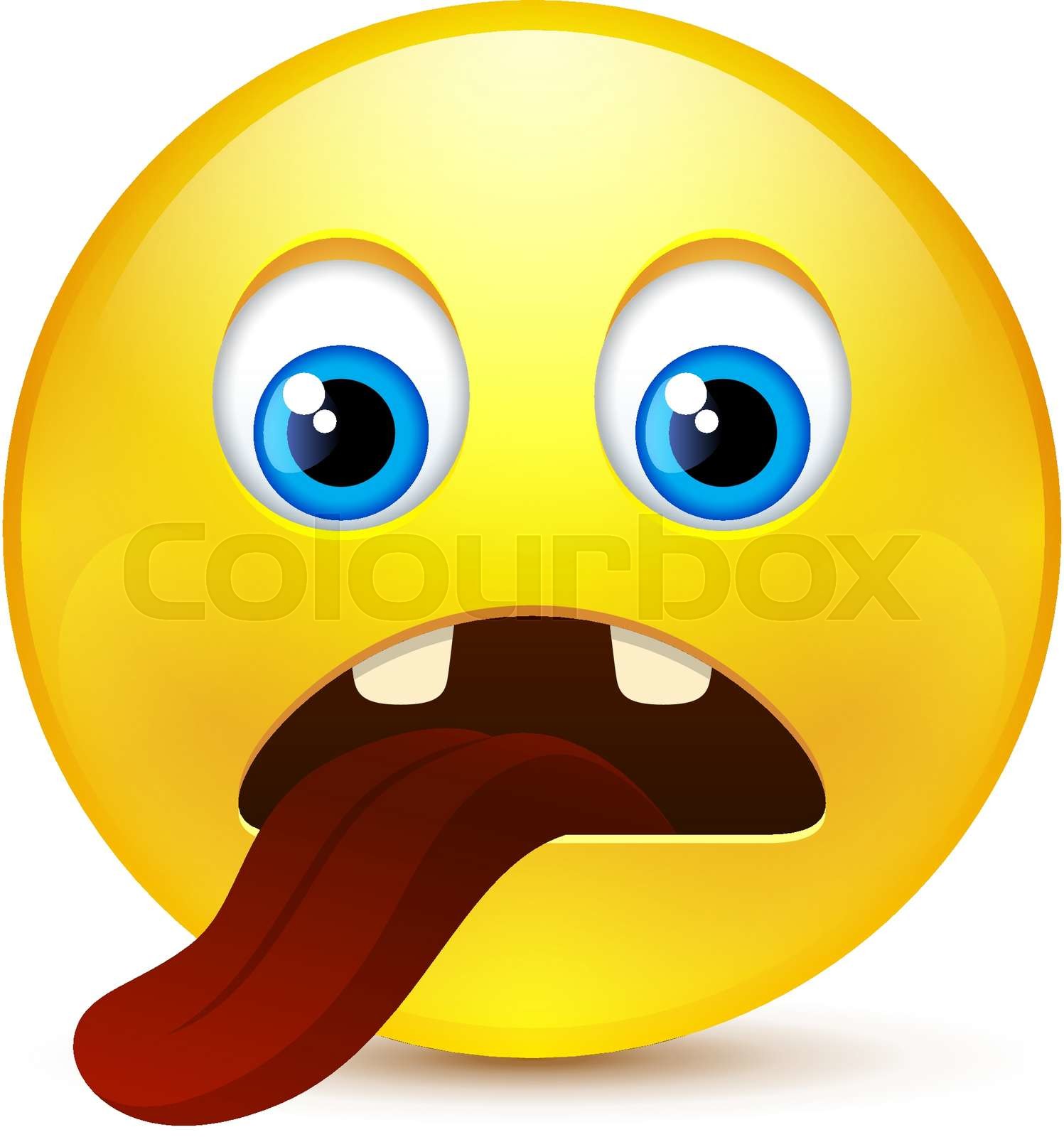 Frustrated smile | Stock vector | Colourbox