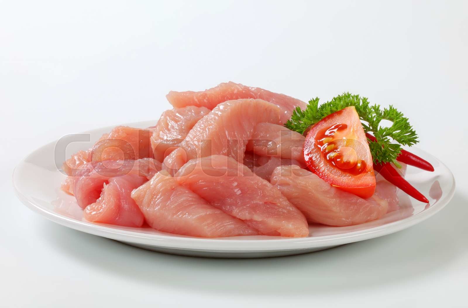 Diced turkey breast | Stock image | Colourbox