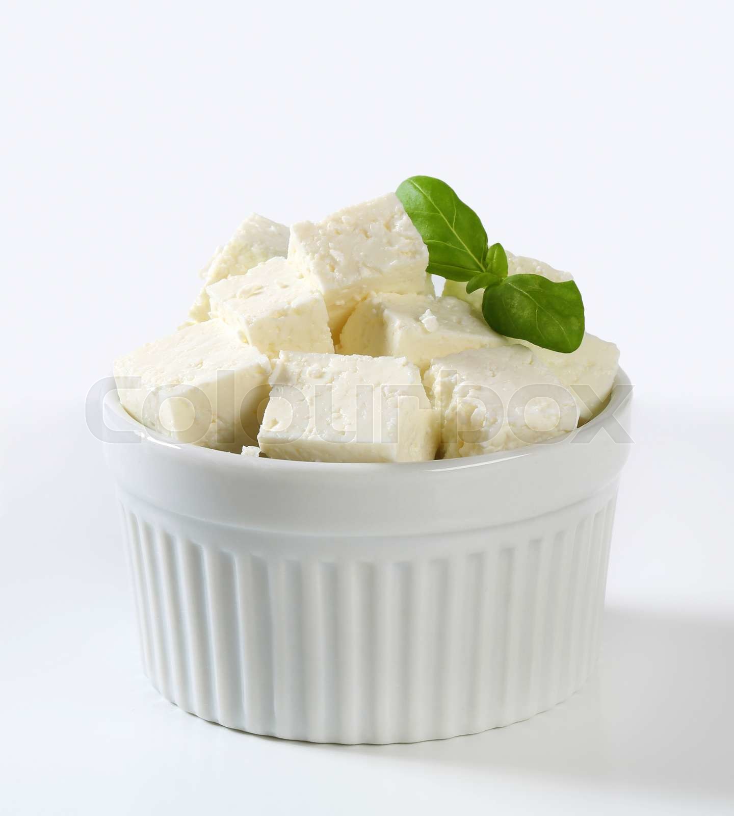Diced feta cheese | Stock image | Colourbox