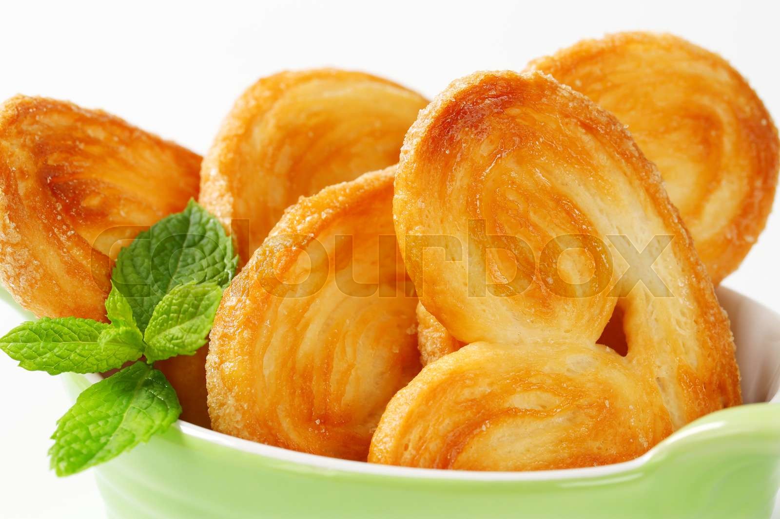 Palmiers - puff pastry cookies | Stock image | Colourbox