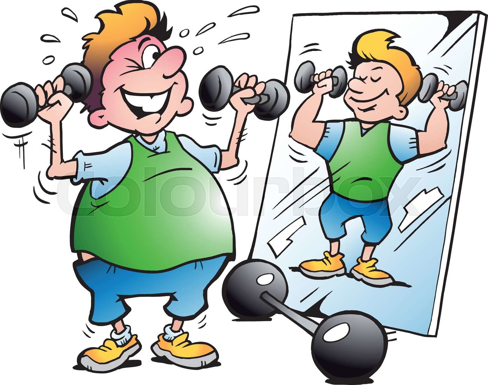 tyk, dreng, mand | Stock vektor | Colourbox