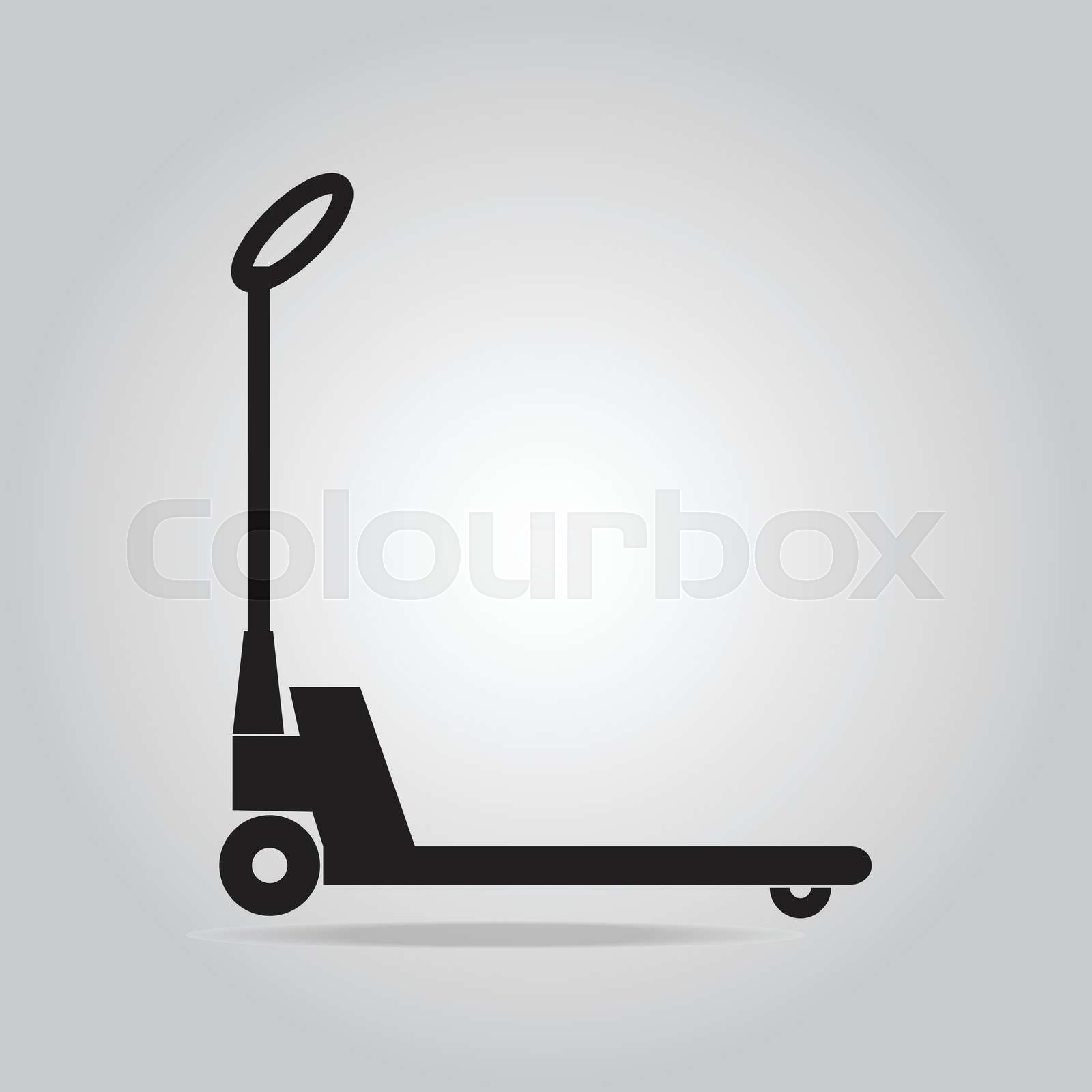 Hand pallet jack lift sign, Hand Pallet Truck | Stock vector | Colourbox