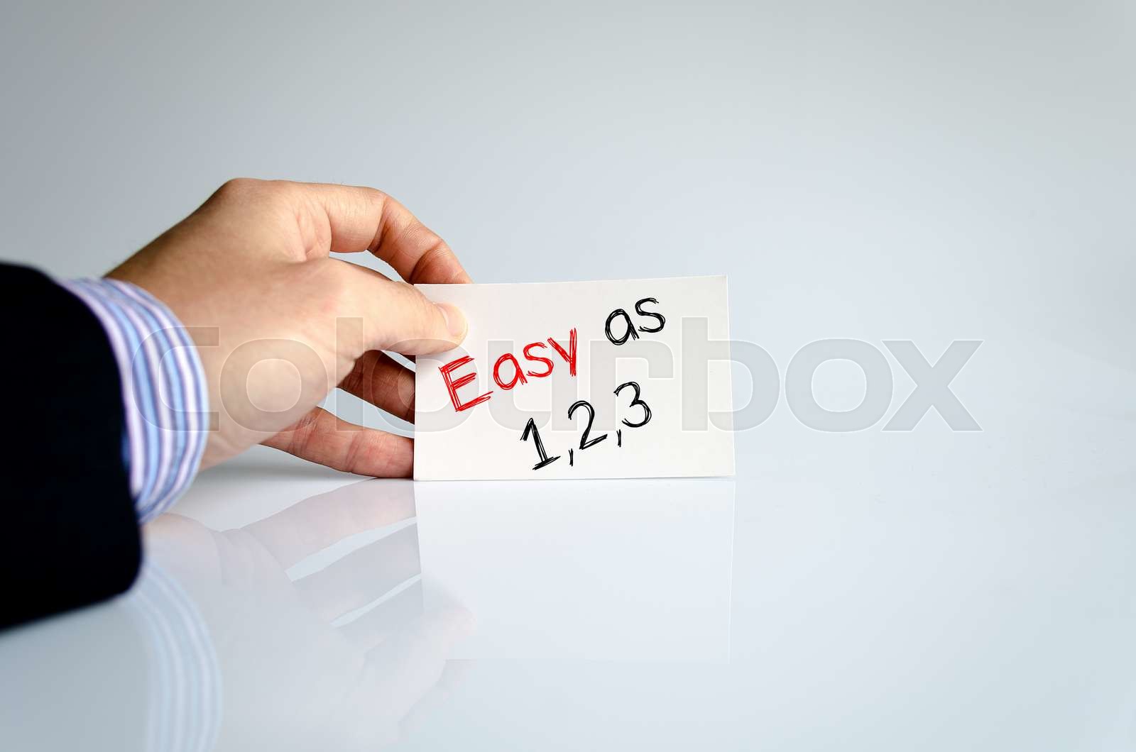 Easy text concept | Stock image | Colourbox