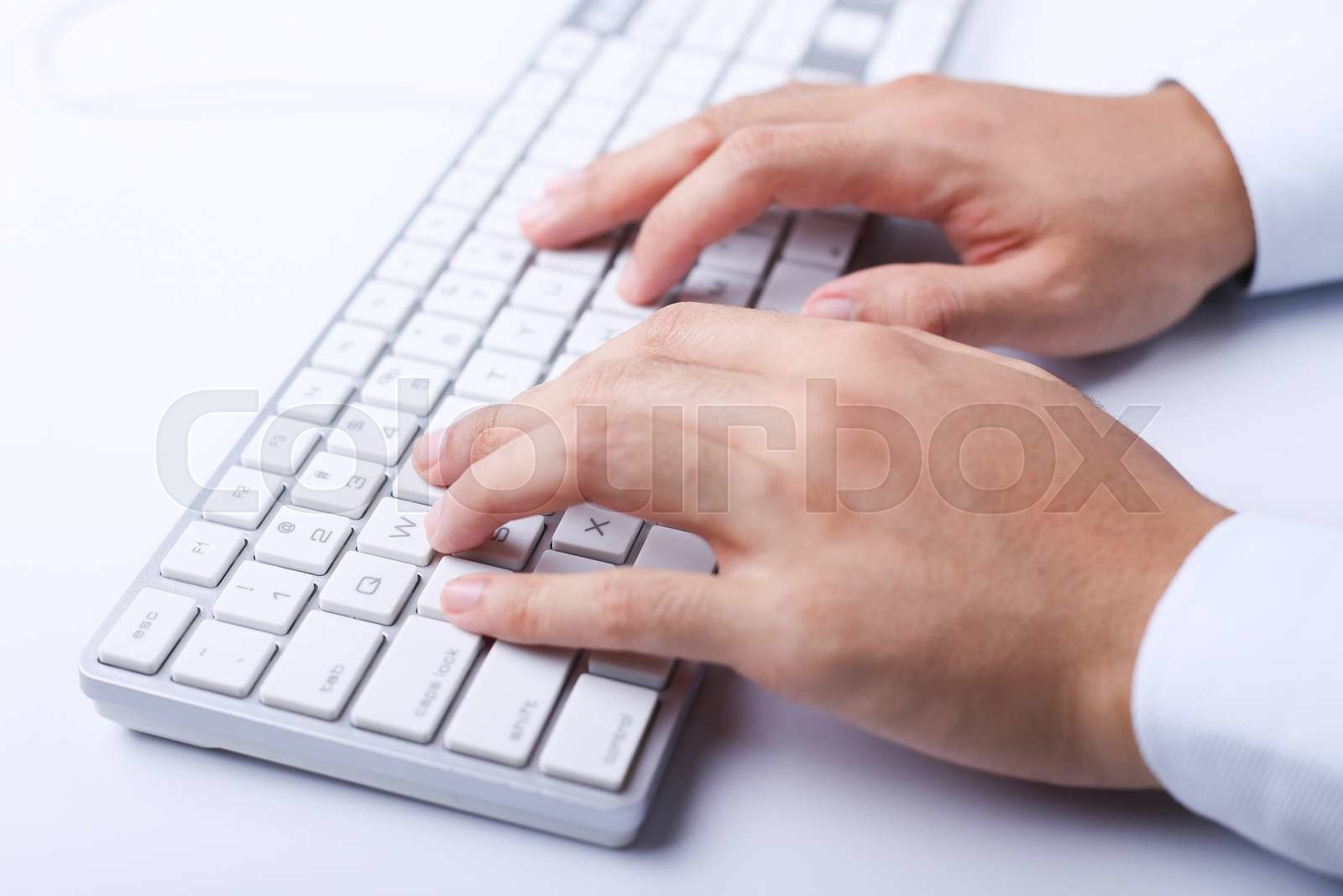 Typing On Keyboard | Stock image | Colourbox