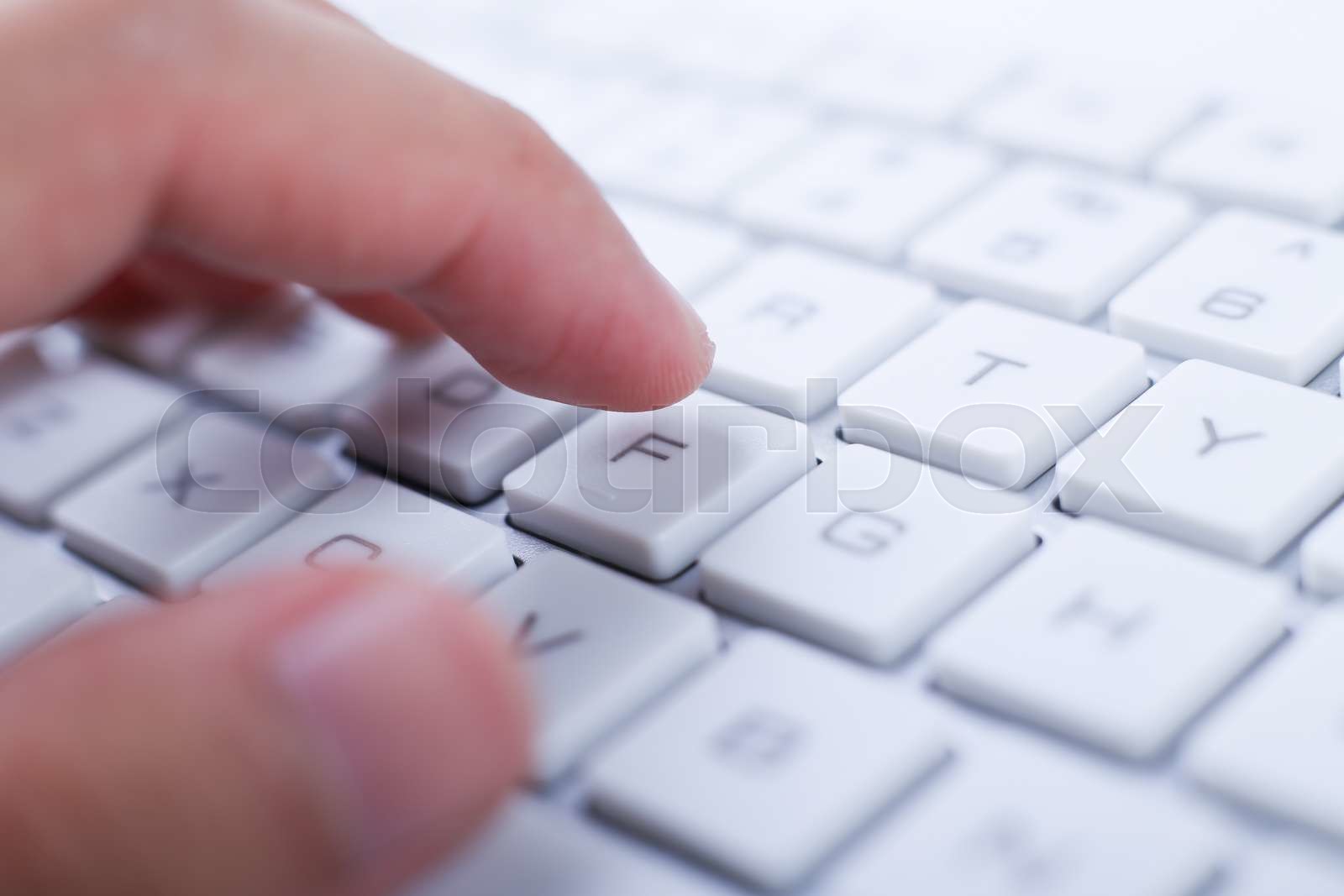 Typing On Keyboard | Stock image | Colourbox