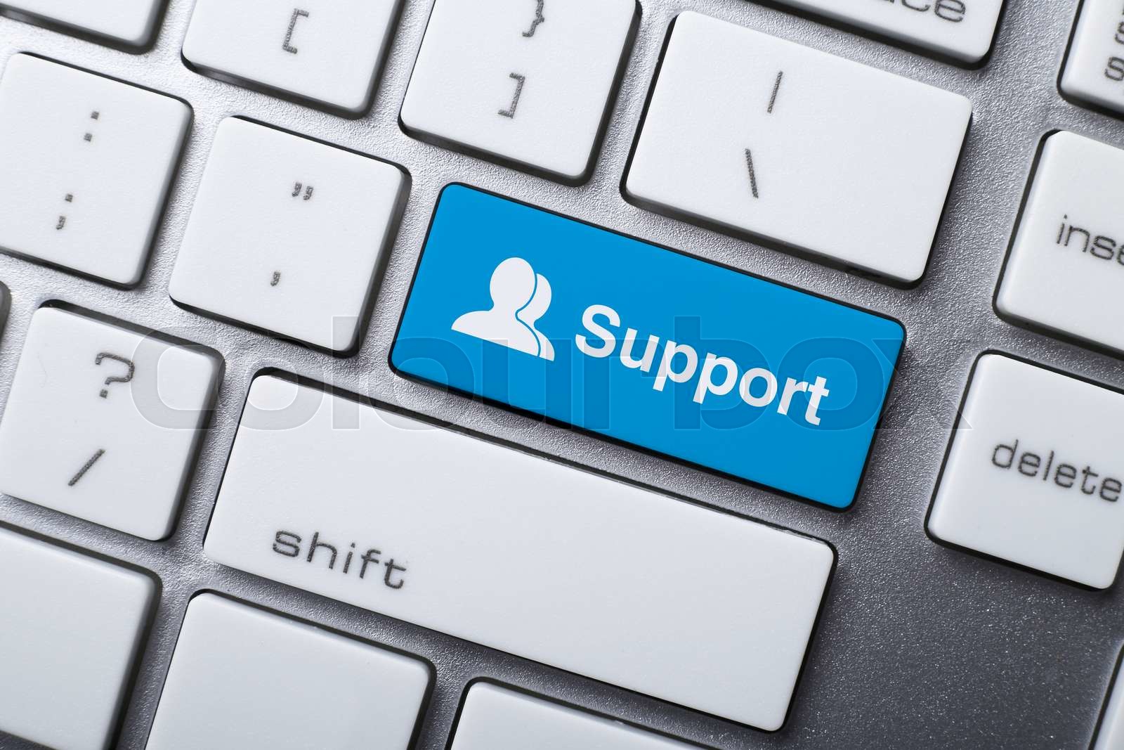 Support Button On Keyboard | Stock image | Colourbox