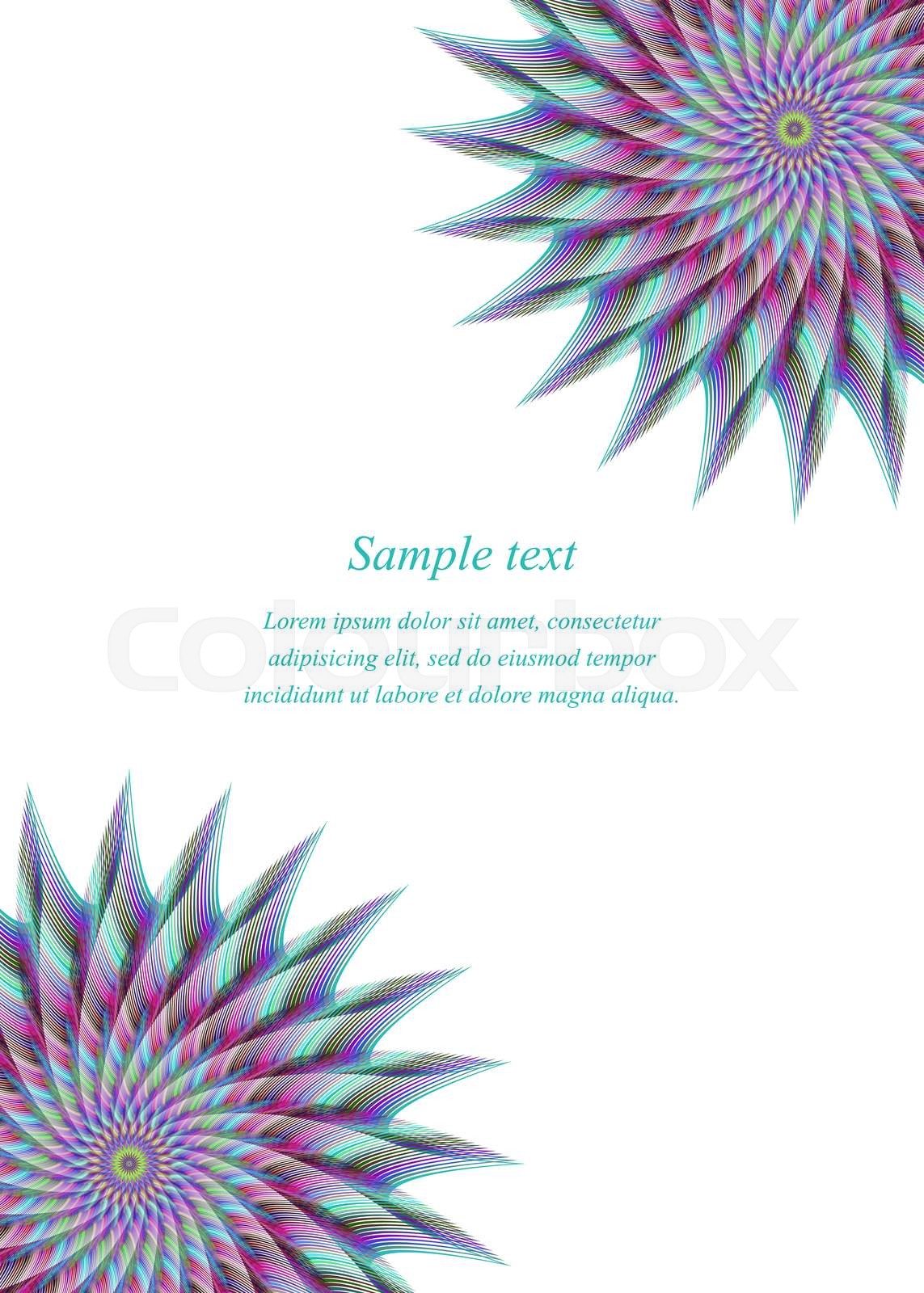 Color page corner design template | Stock vector | Colourbox