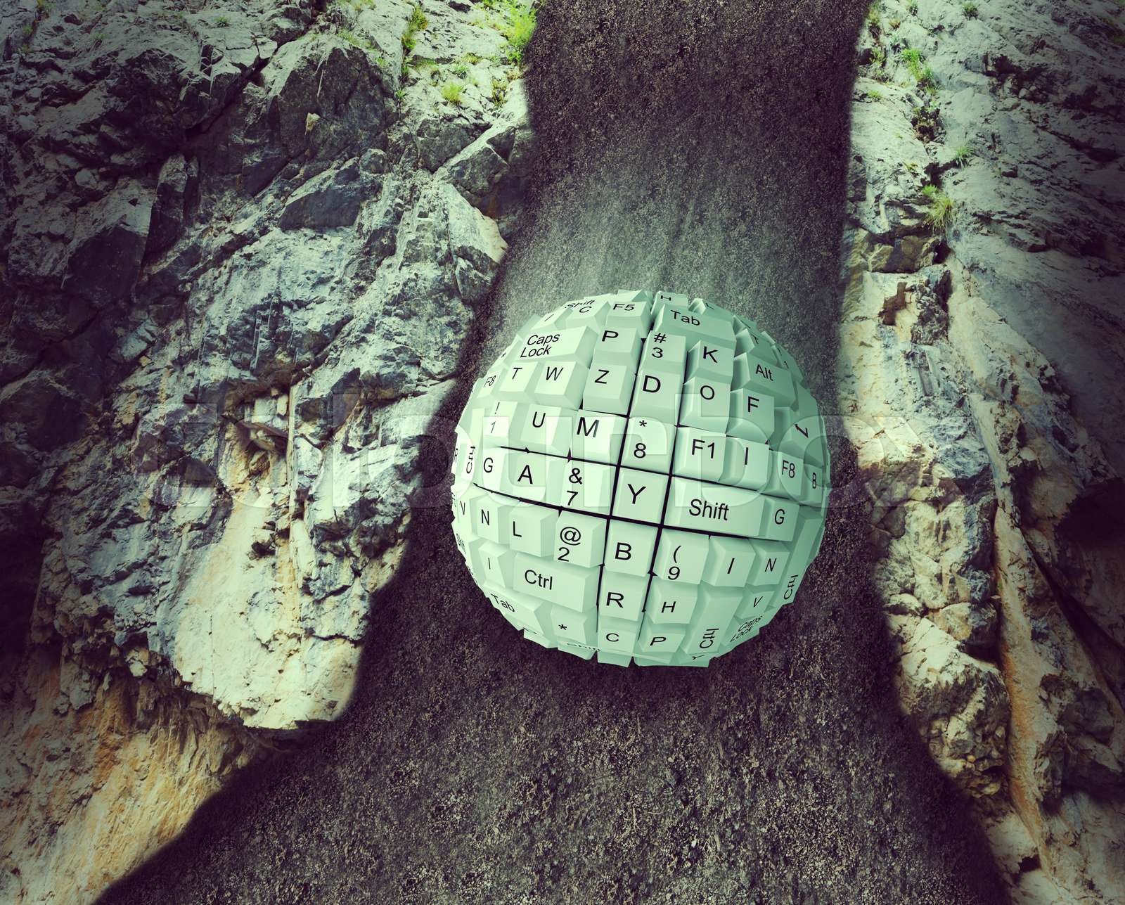 Keyboard ball | Stock image | Colourbox