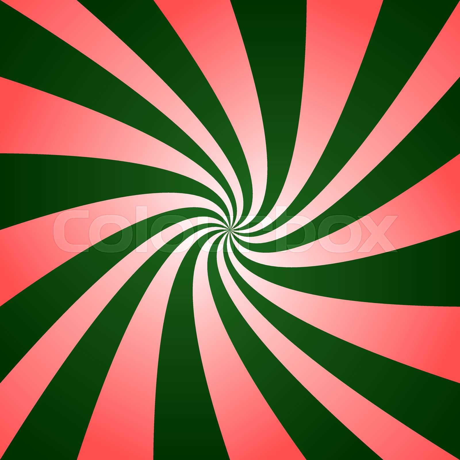 Red green twirl design | Stock vector | Colourbox