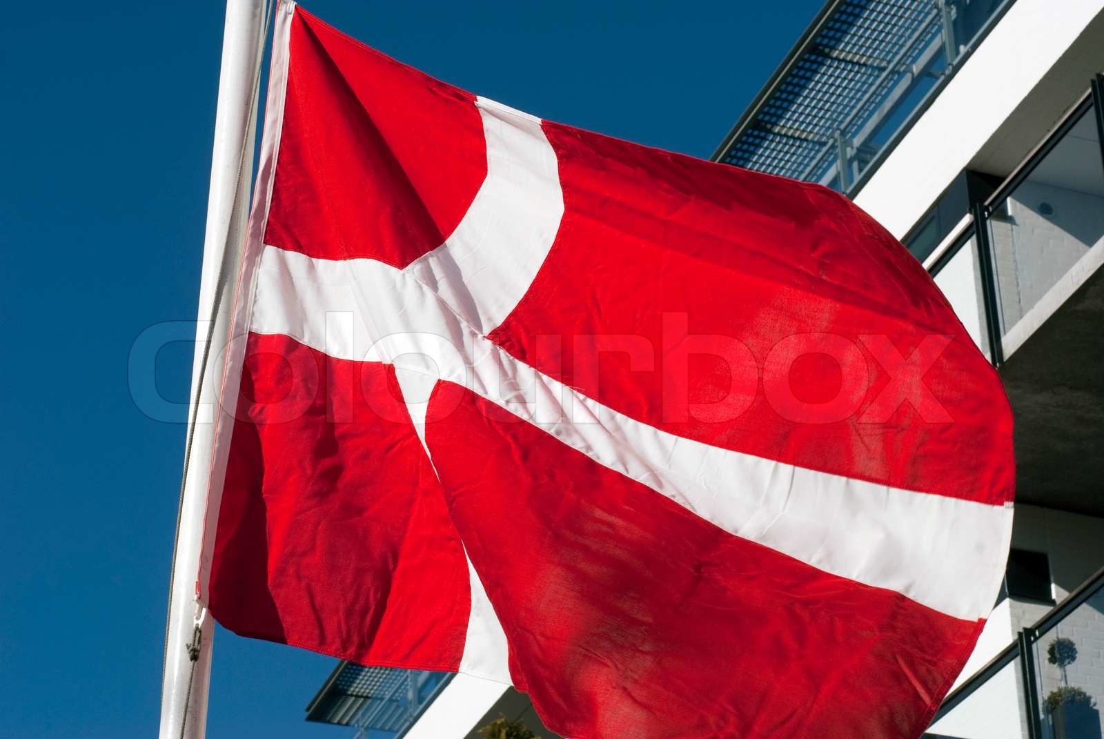 New Danish flag. | Stock image | Colourbox