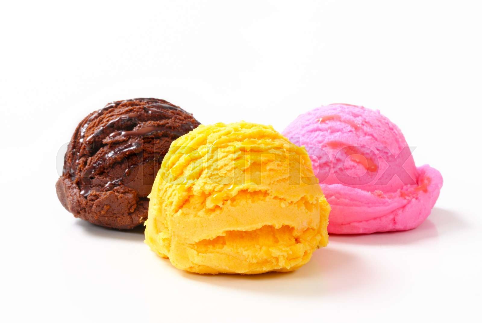 Ice cream trio | Stock image | Colourbox