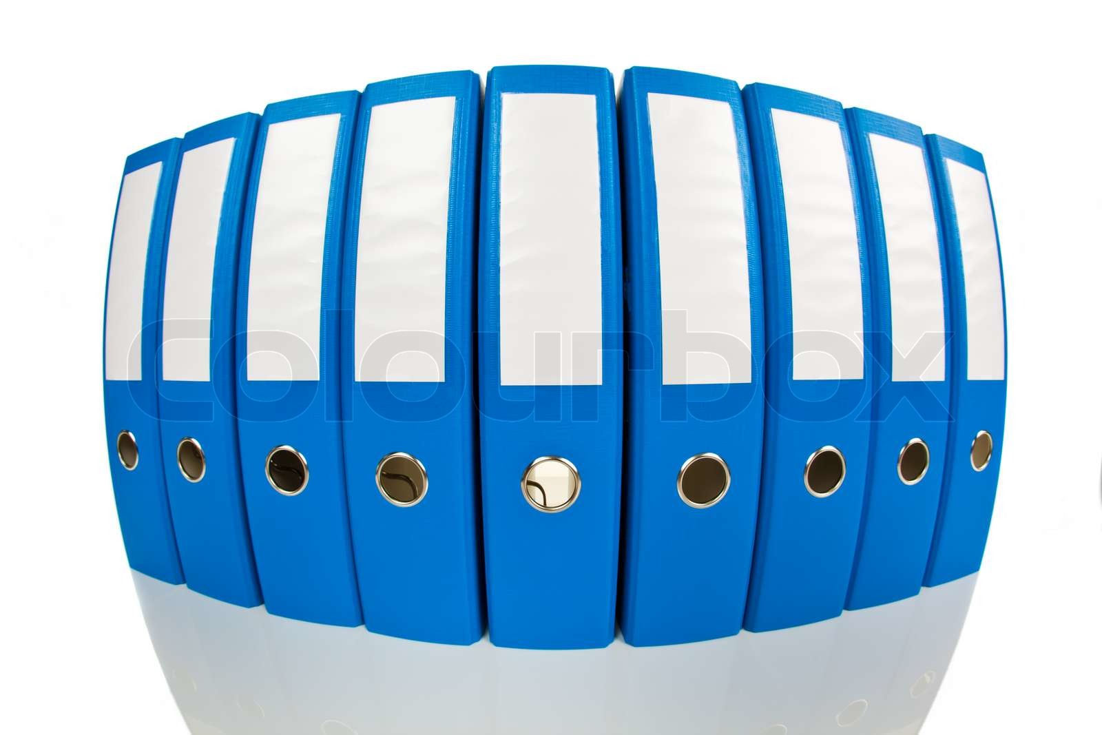 File Ordner mit Dokumenten und Papieren. | Stock Bild | Colourbox