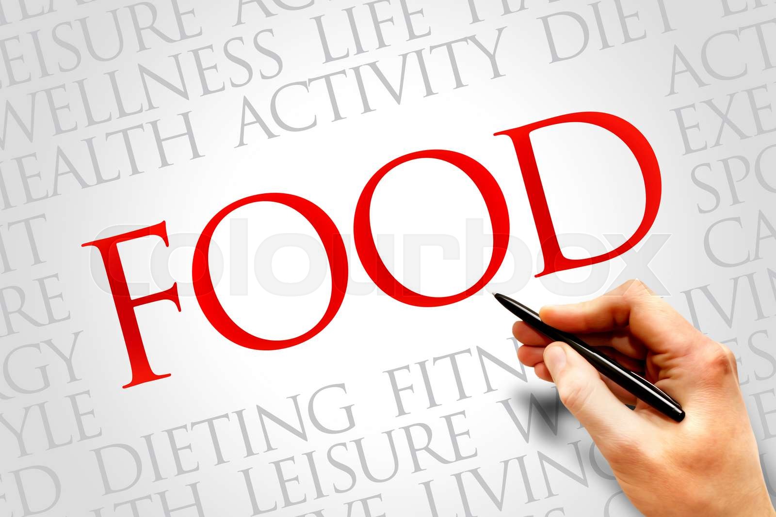 FOOD word cloud | Stock image | Colourbox