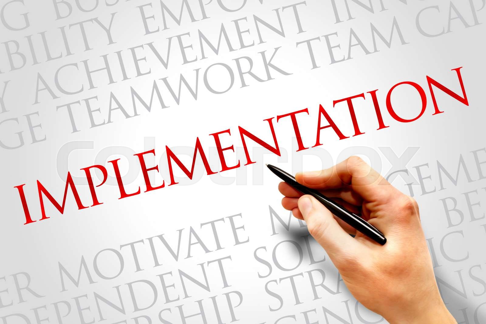 Implementation | Stock image | Colourbox