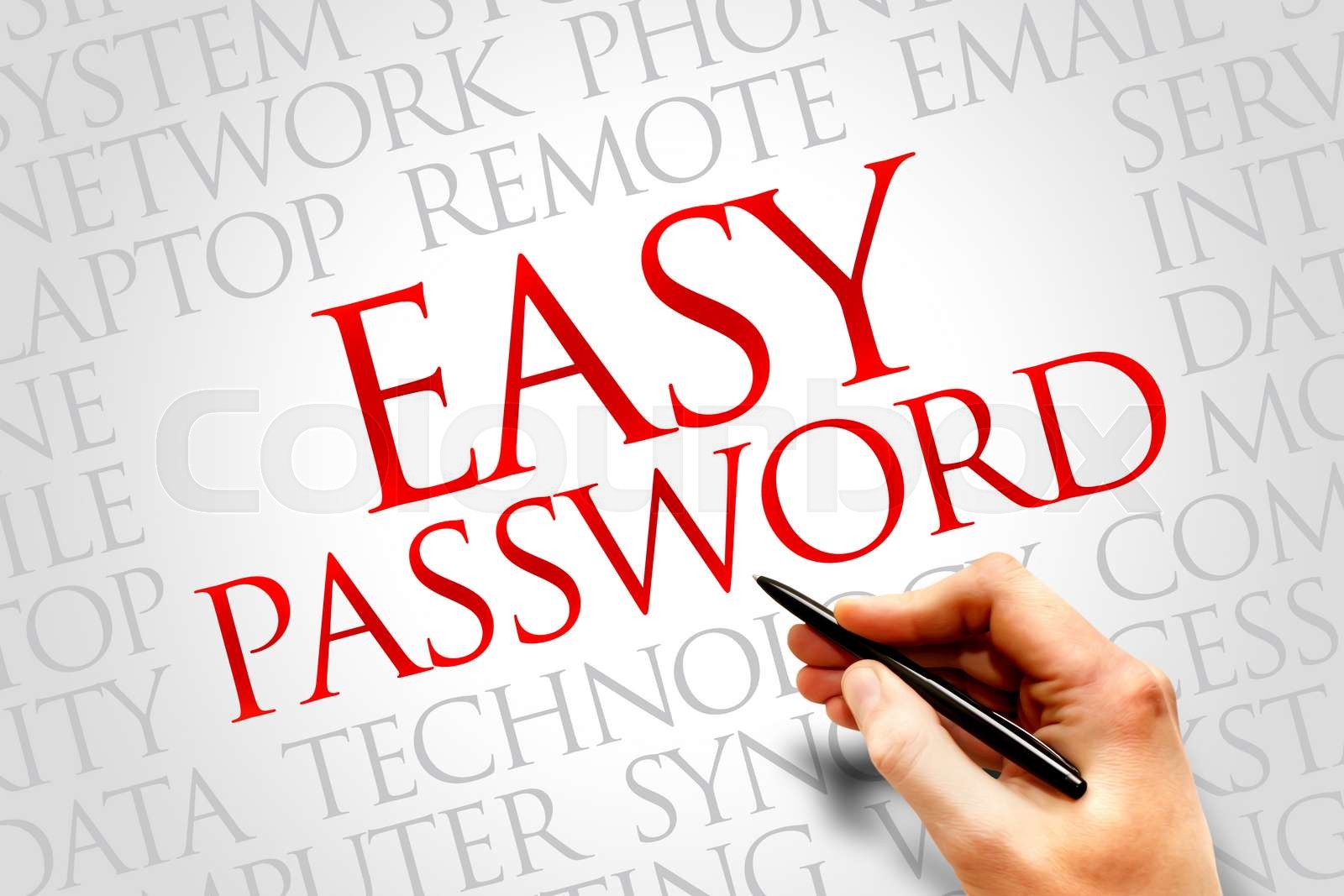 Easy Password | Stock image | Colourbox