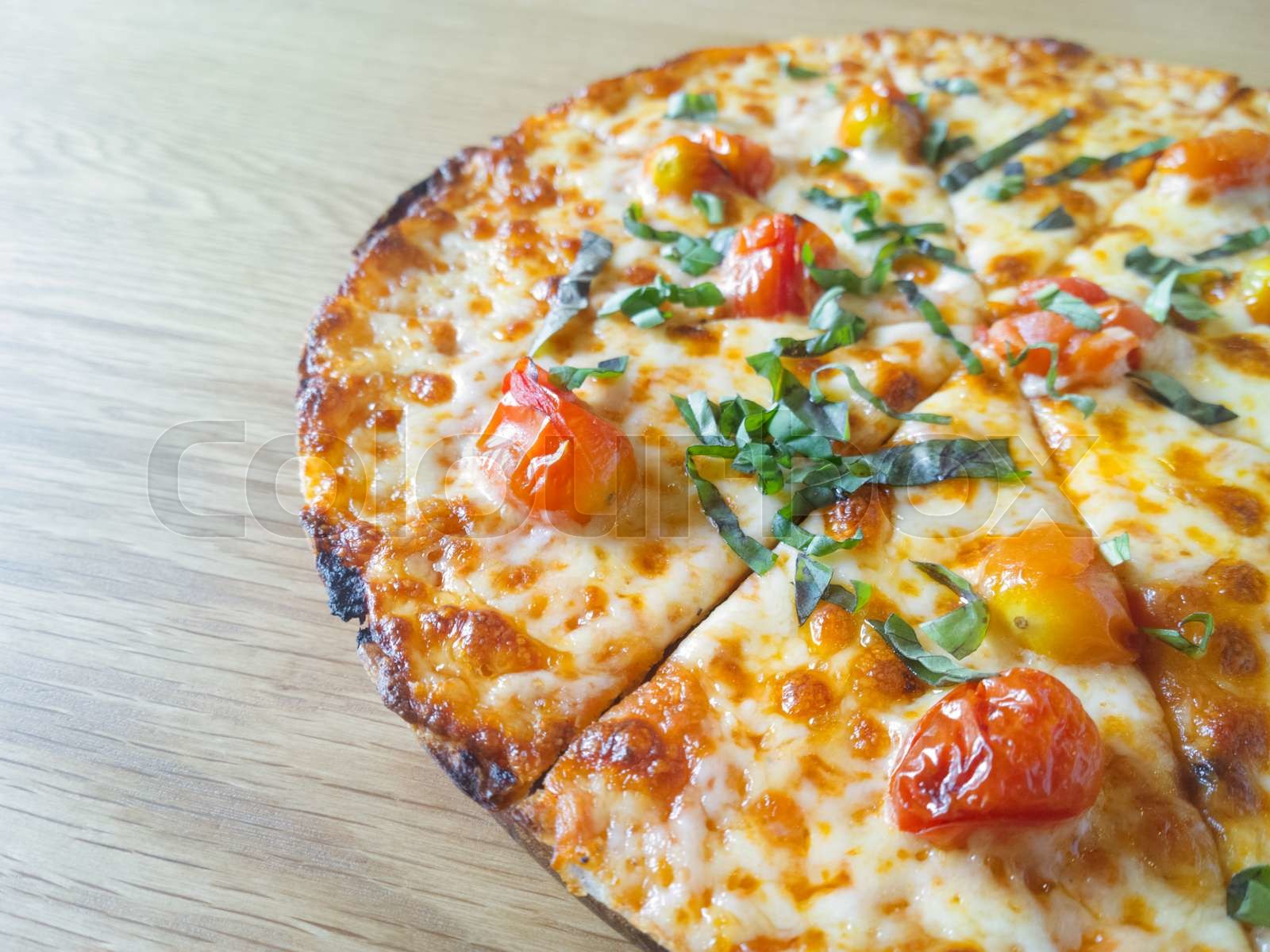 stegt, bord, pizza | Stock foto | Colourbox