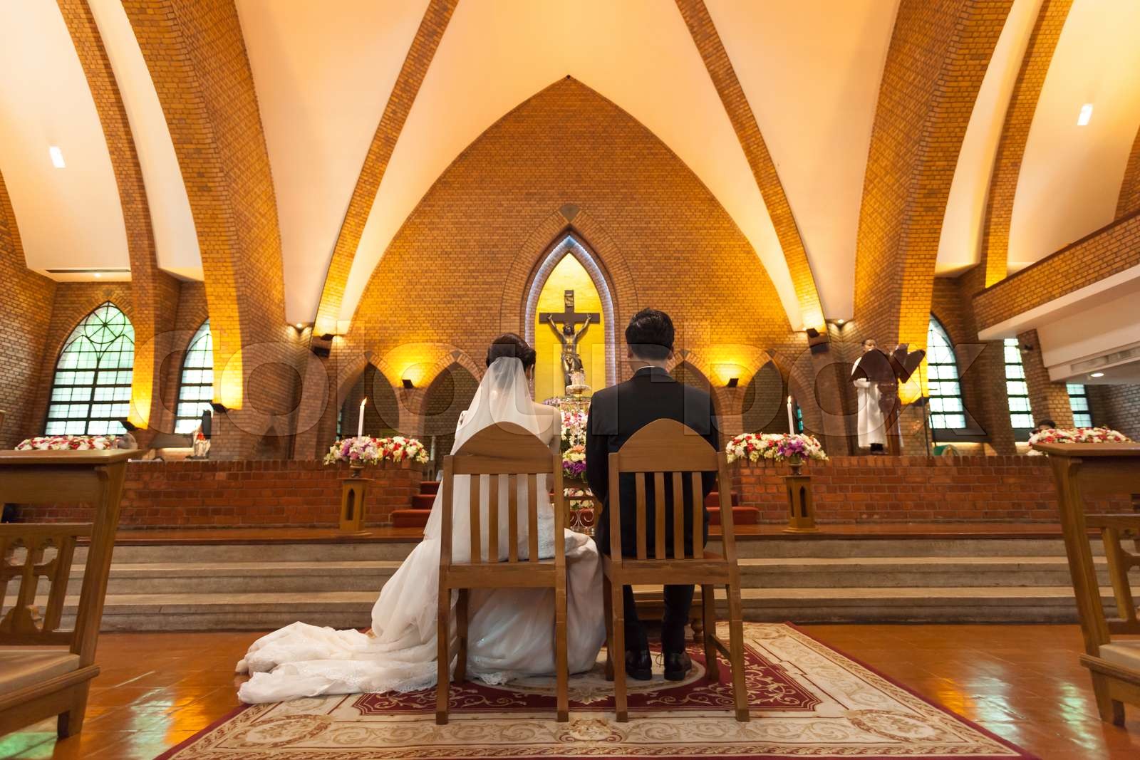 Bride and groom wedding ceremony | Stock image | Colourbox