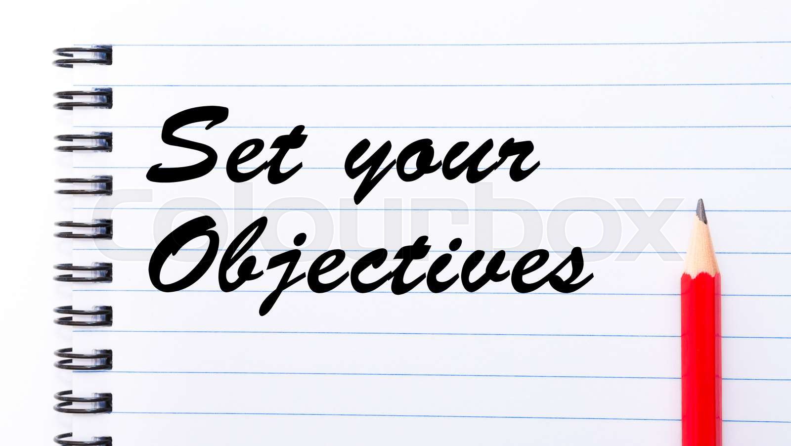 Set Your Objectives | Stock image | Colourbox