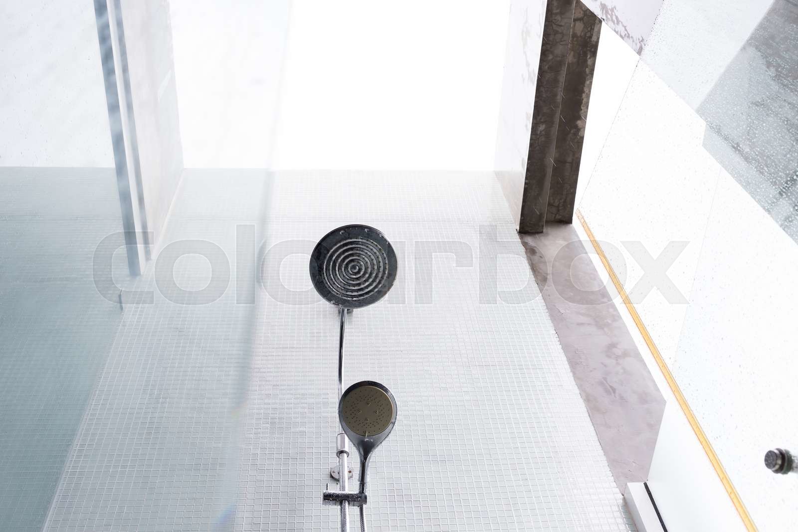 shower head in bathroom, design of home interior outdoor bathroom with ...