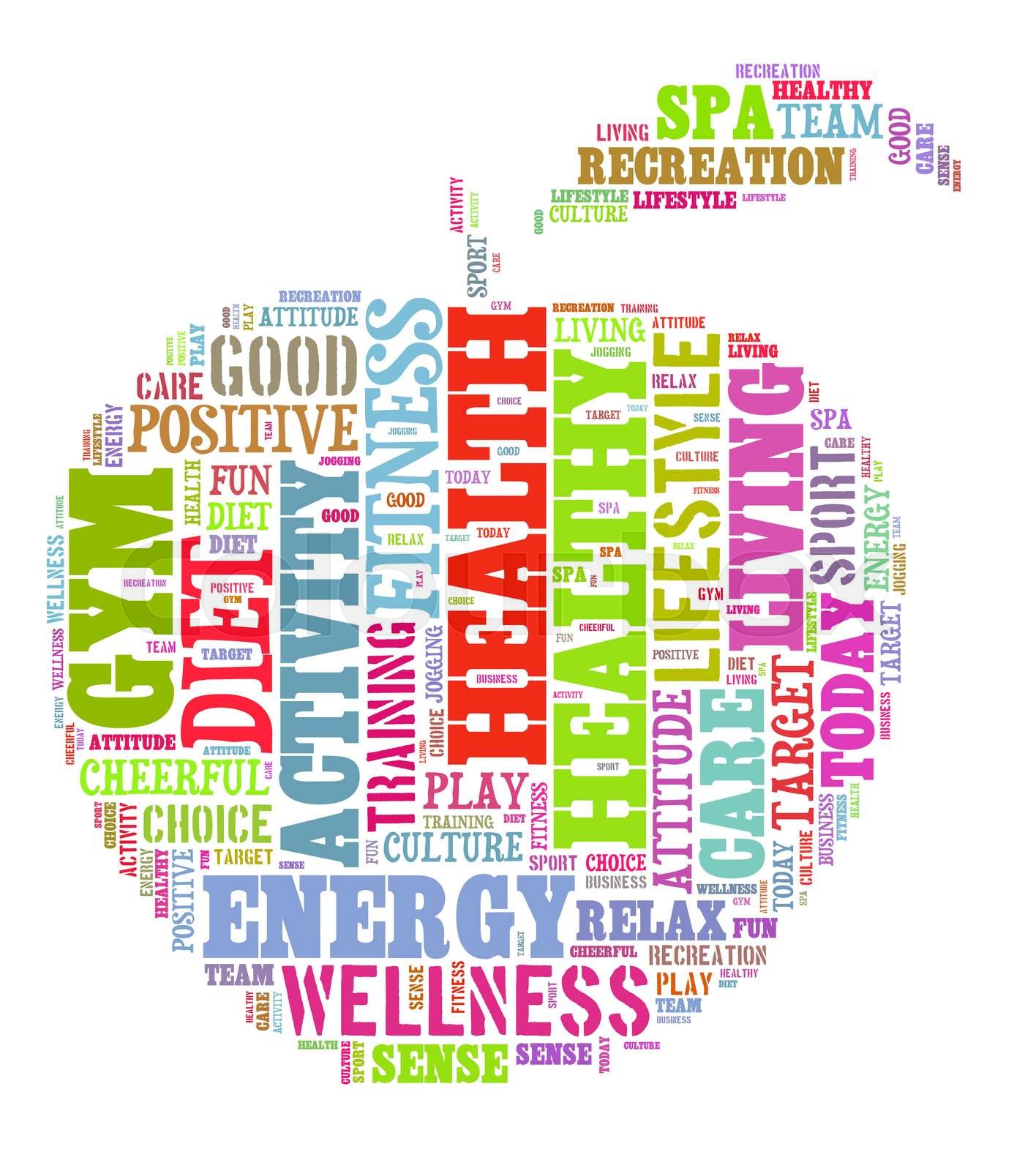 Healthy life illustration concept | Stock image | Colourbox