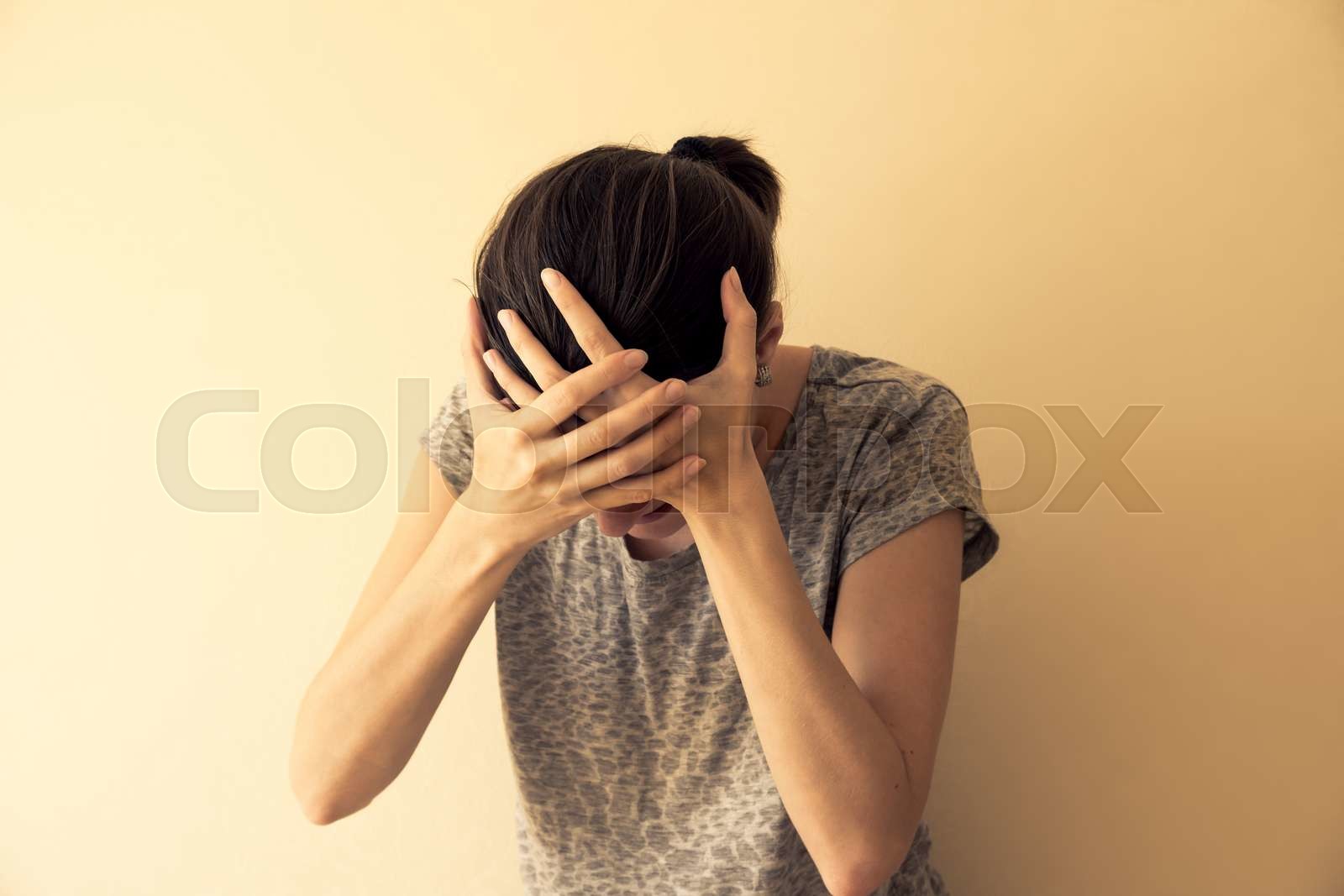 hysterical woman | Stock image | Colourbox