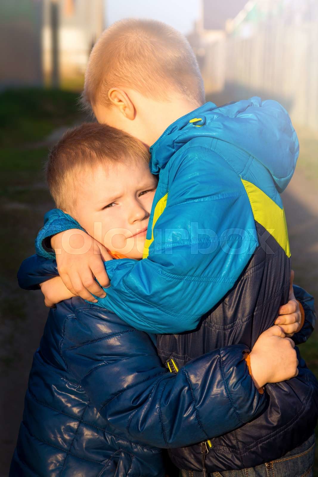 Two little brothers (friends) | Stock image | Colourbox