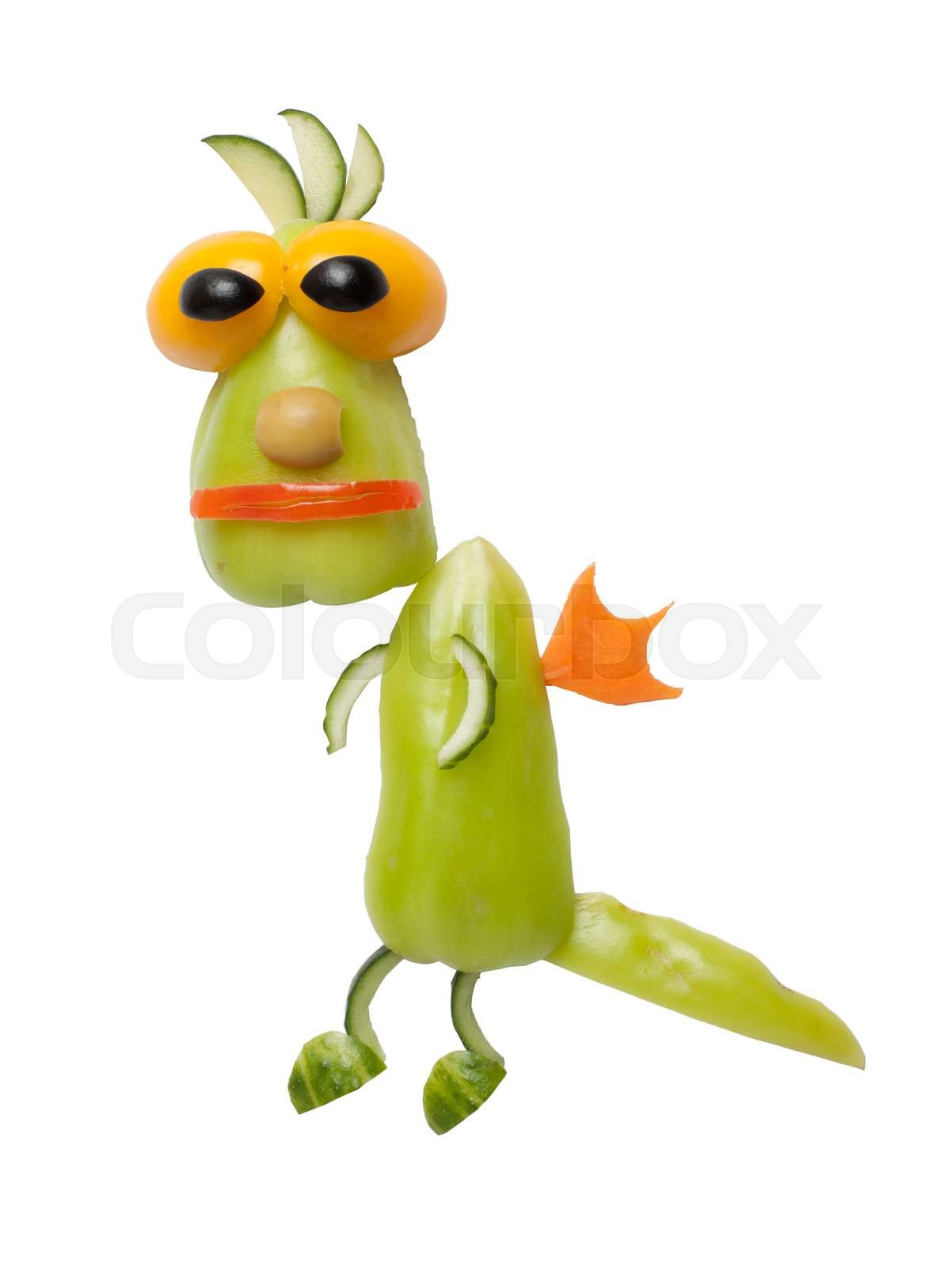 Dragon made of vegetables | Stock image | Colourbox