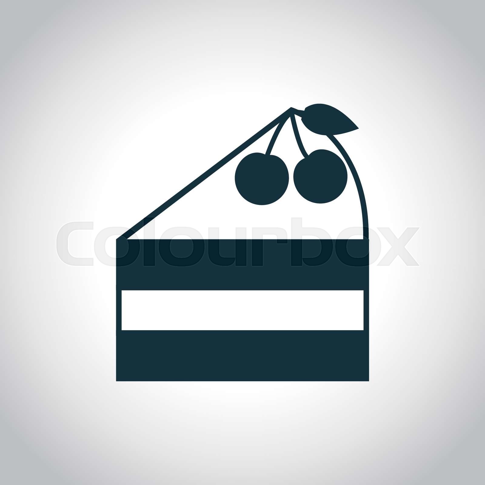 Cake slice symbol | Stock vector | Colourbox