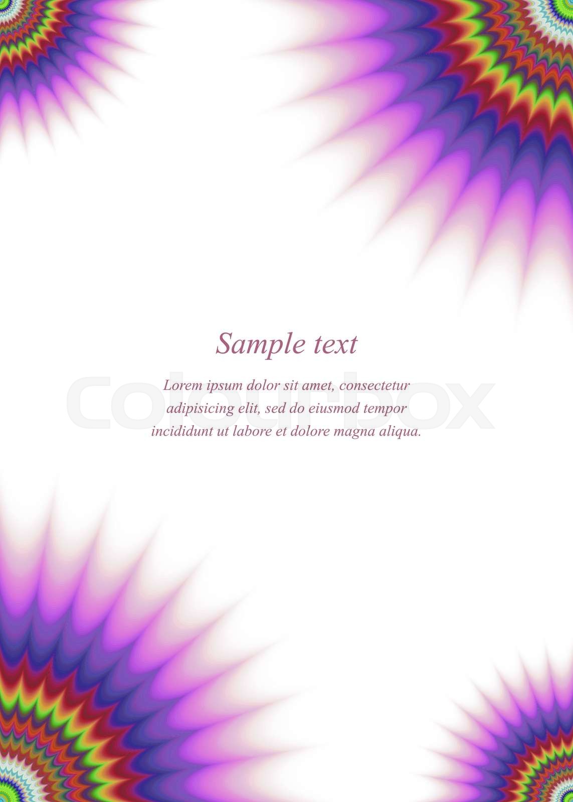 Colorful page corner design template | Stock vector | Colourbox