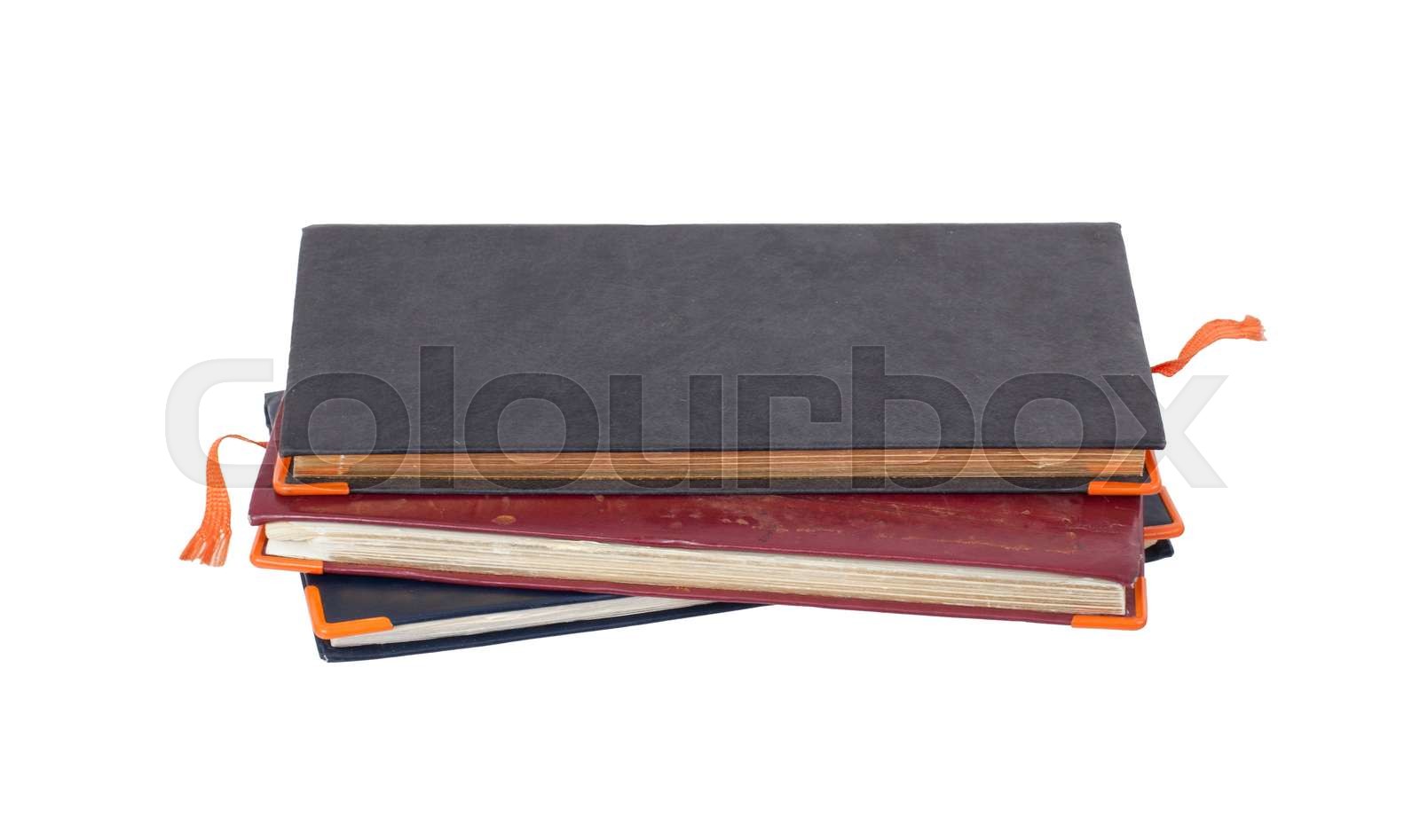 Stack of diaries | Stock image | Colourbox