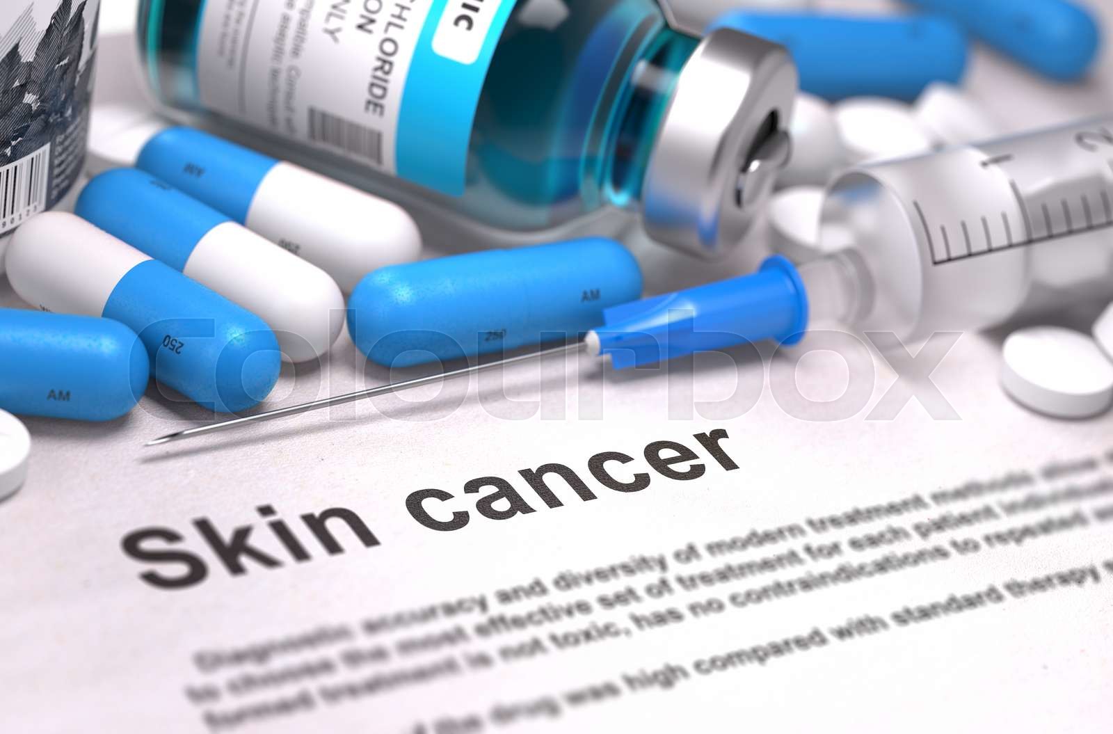 Diagnosis - Skin Cancer. Medical Concept. | Stock image | Colourbox