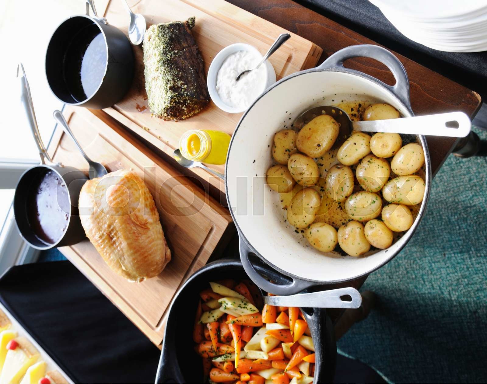 carvery buffet table | Stock image | Colourbox