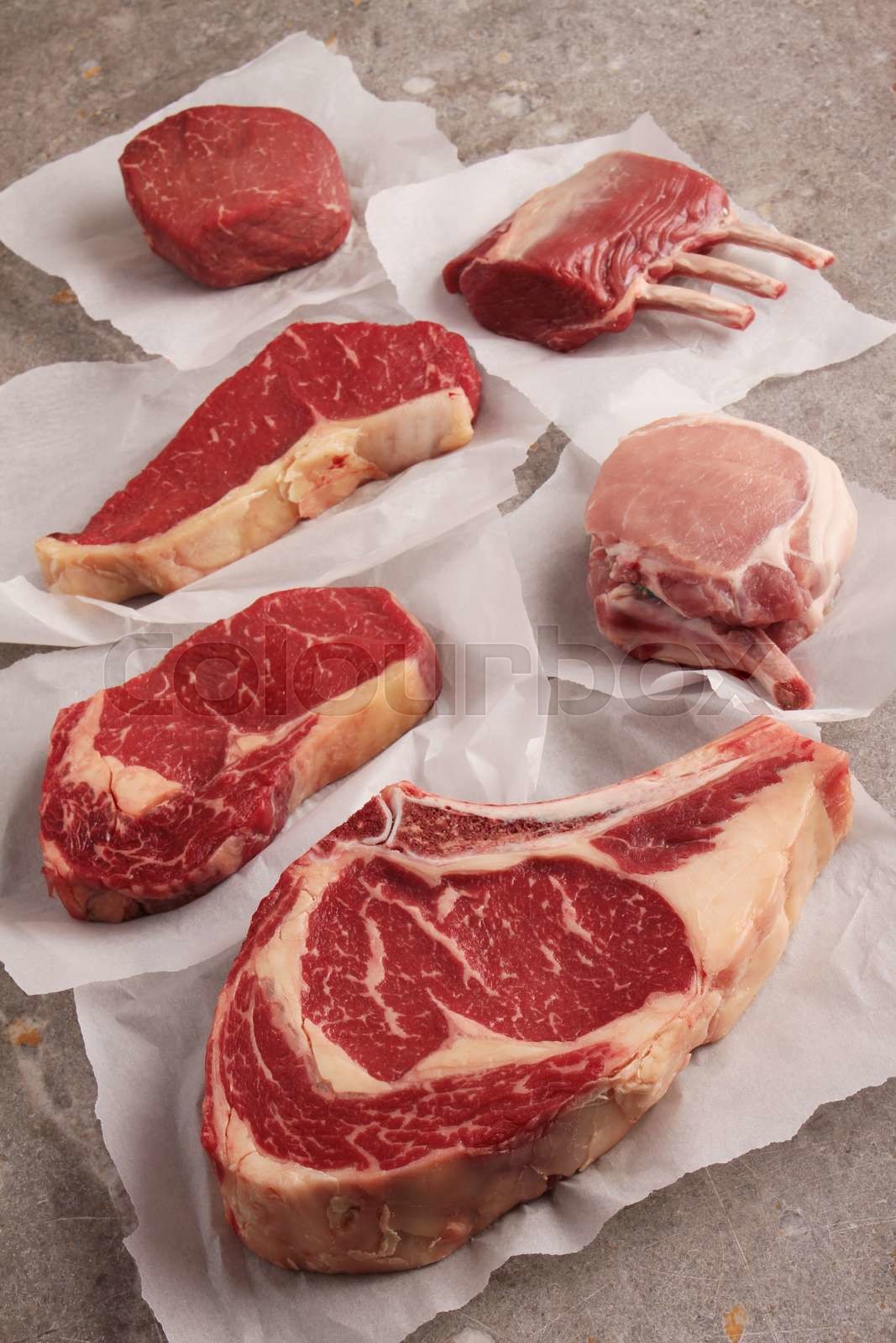prime meat cuts | Stock image | Colourbox