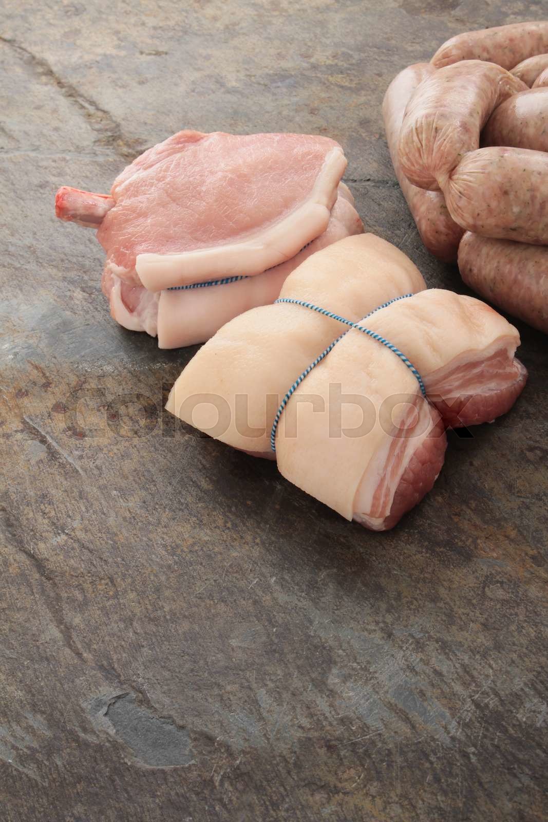 pork meat selection | Stock image | Colourbox