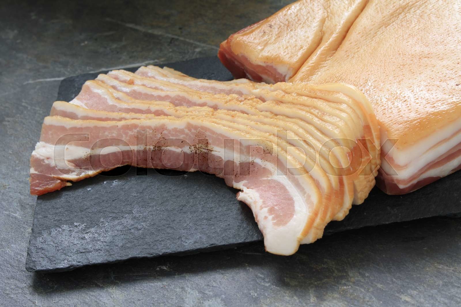 panchetta ham | Stock image | Colourbox