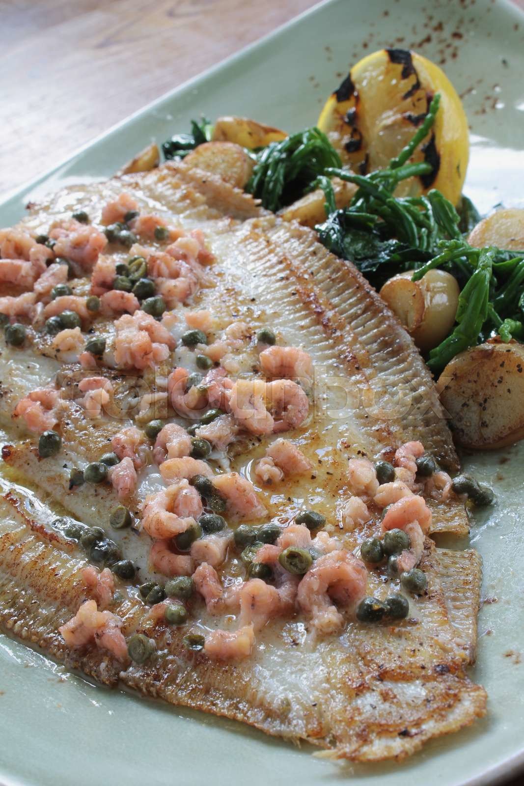 flat fish meal | Stock image | Colourbox