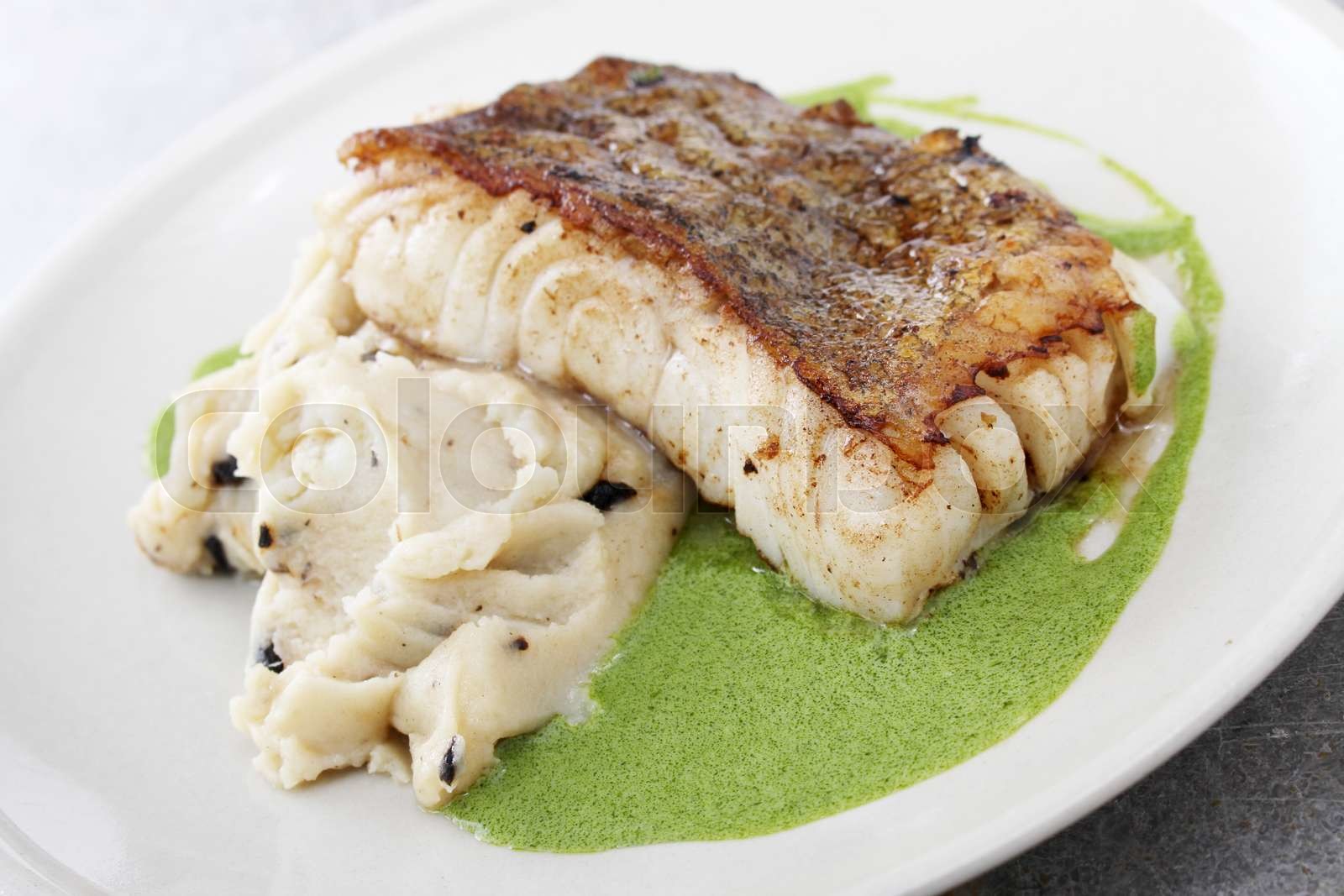 cod with monks beard | Stock image | Colourbox