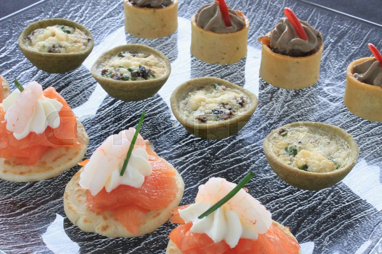 canape selection | Stock image | Colourbox