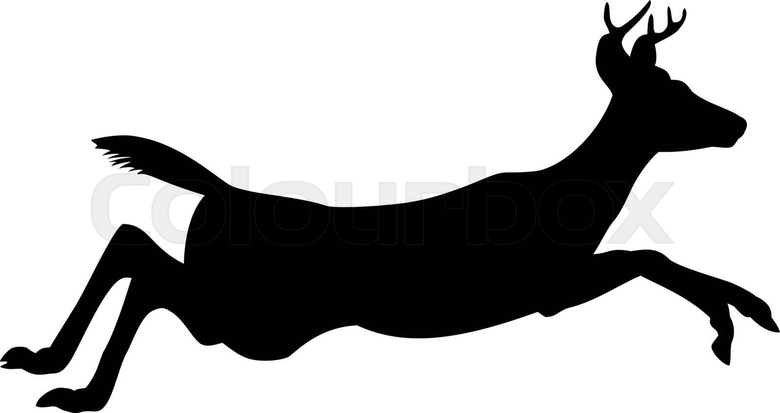 Deer Jumping | Stock vector | Colourbox