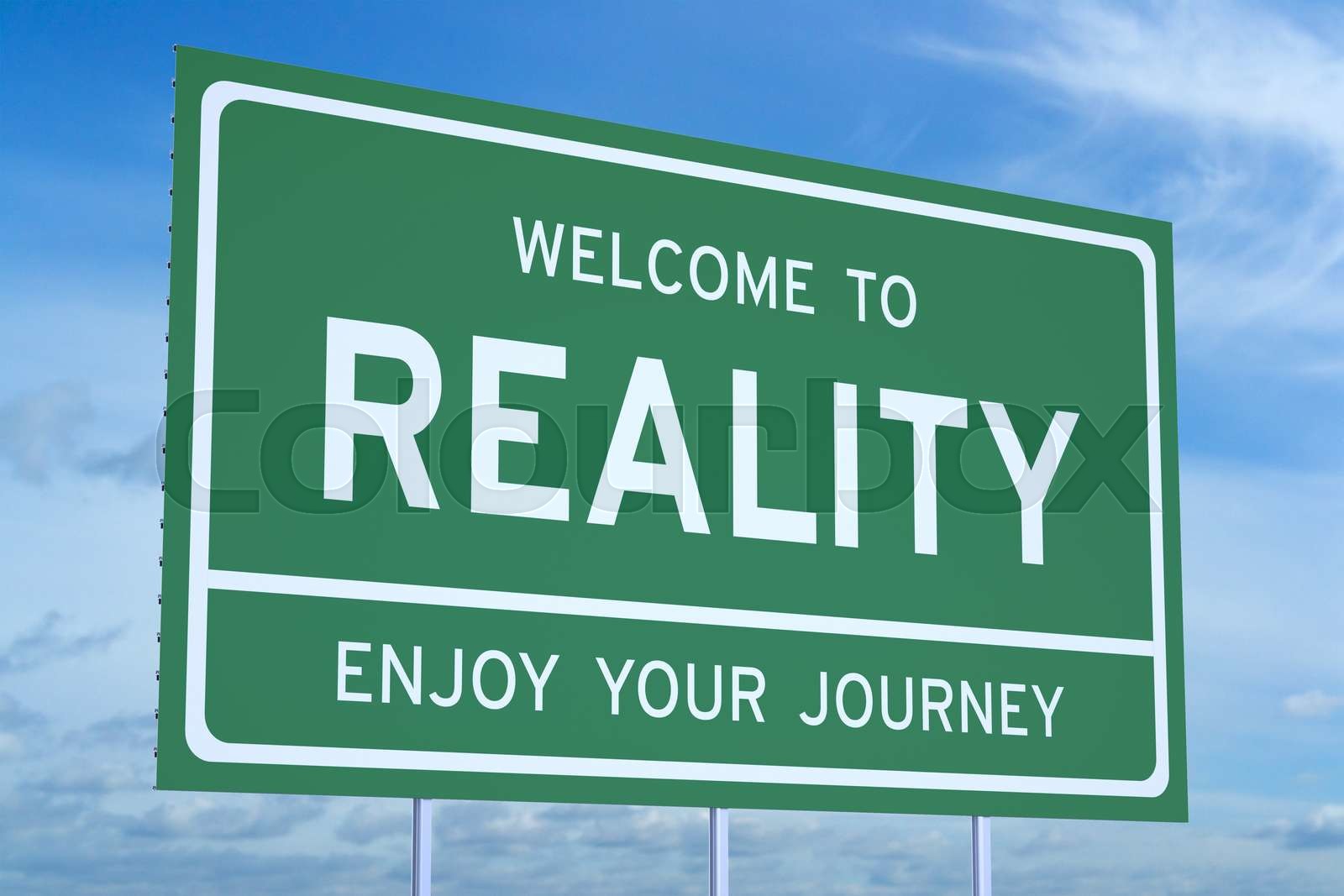 Welcome to Reality concept | Stock image | Colourbox