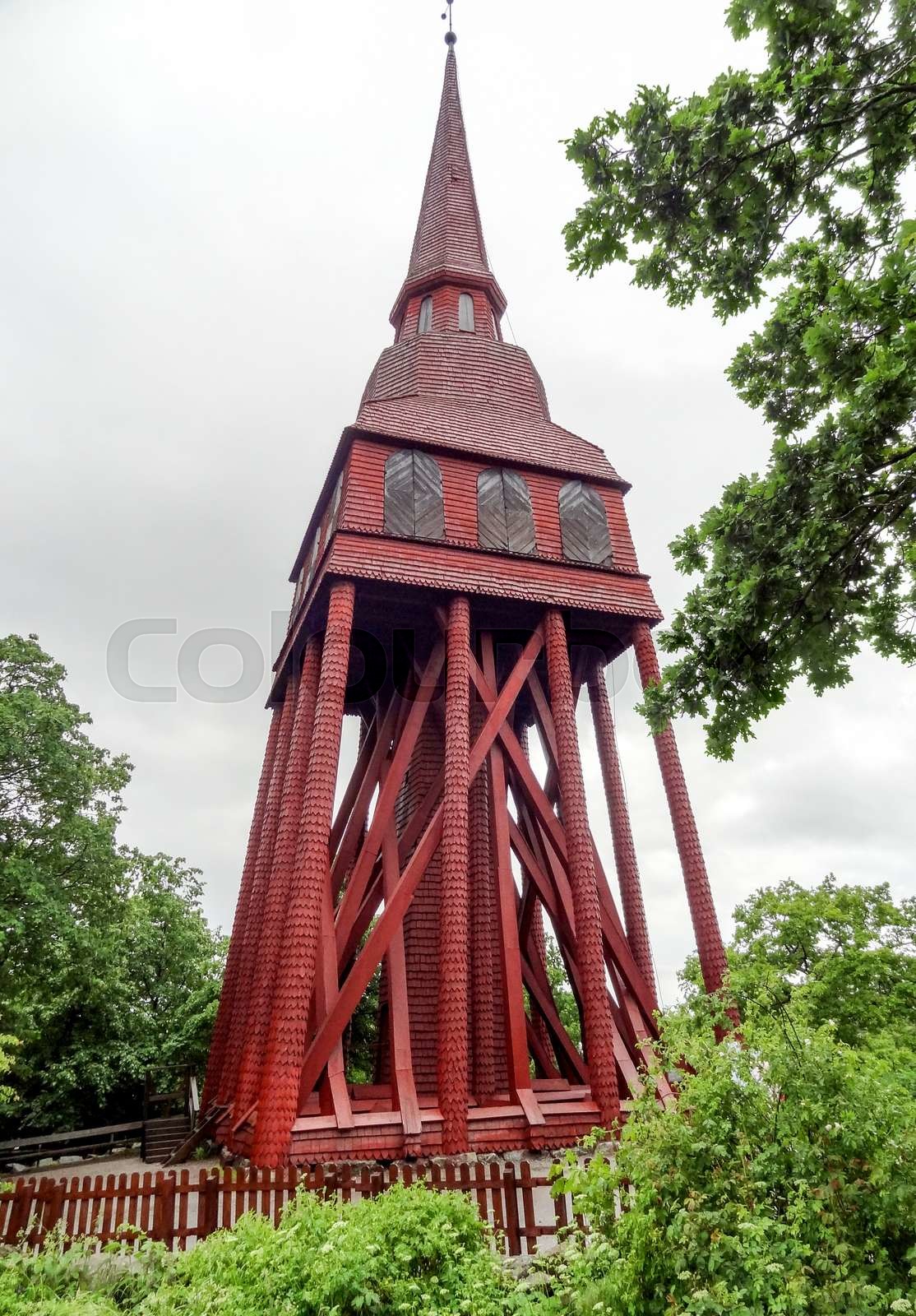 wooden bell tower | Stock image | Colourbox