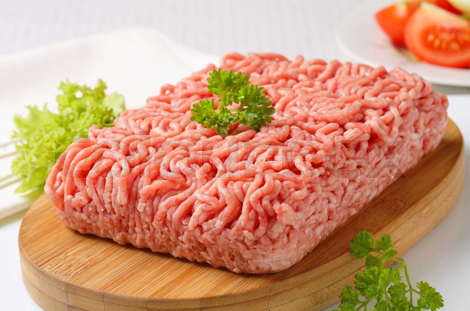 Raw ground pork | Stock image | Colourbox