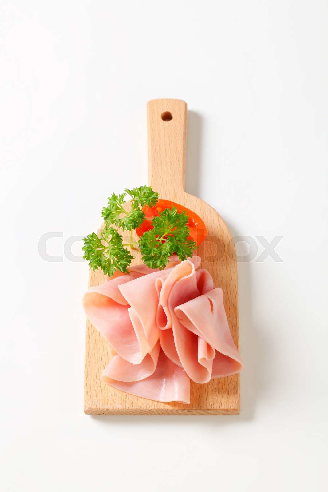 Sliced ham | Stock image | Colourbox