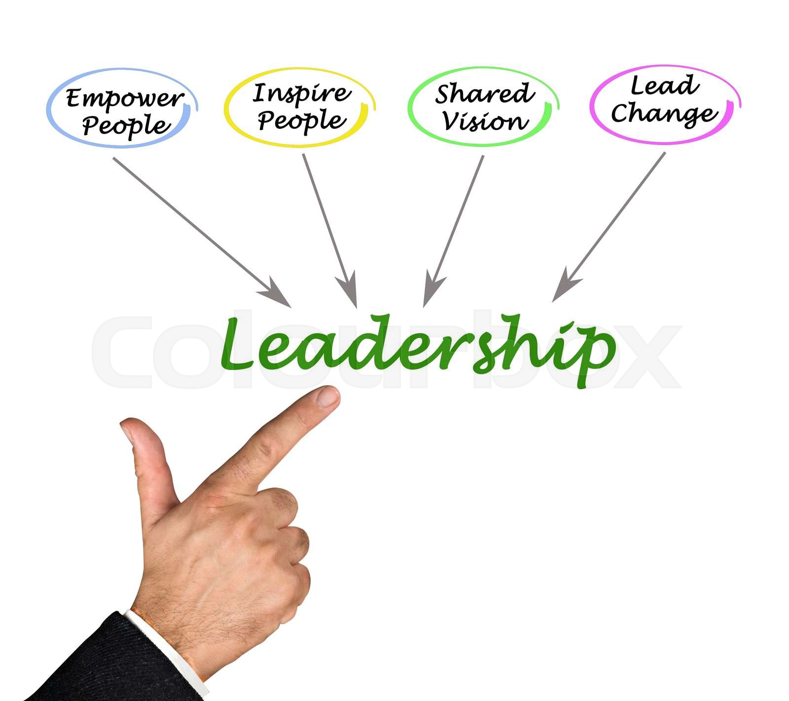 Diagram of Leadership | Stock image | Colourbox