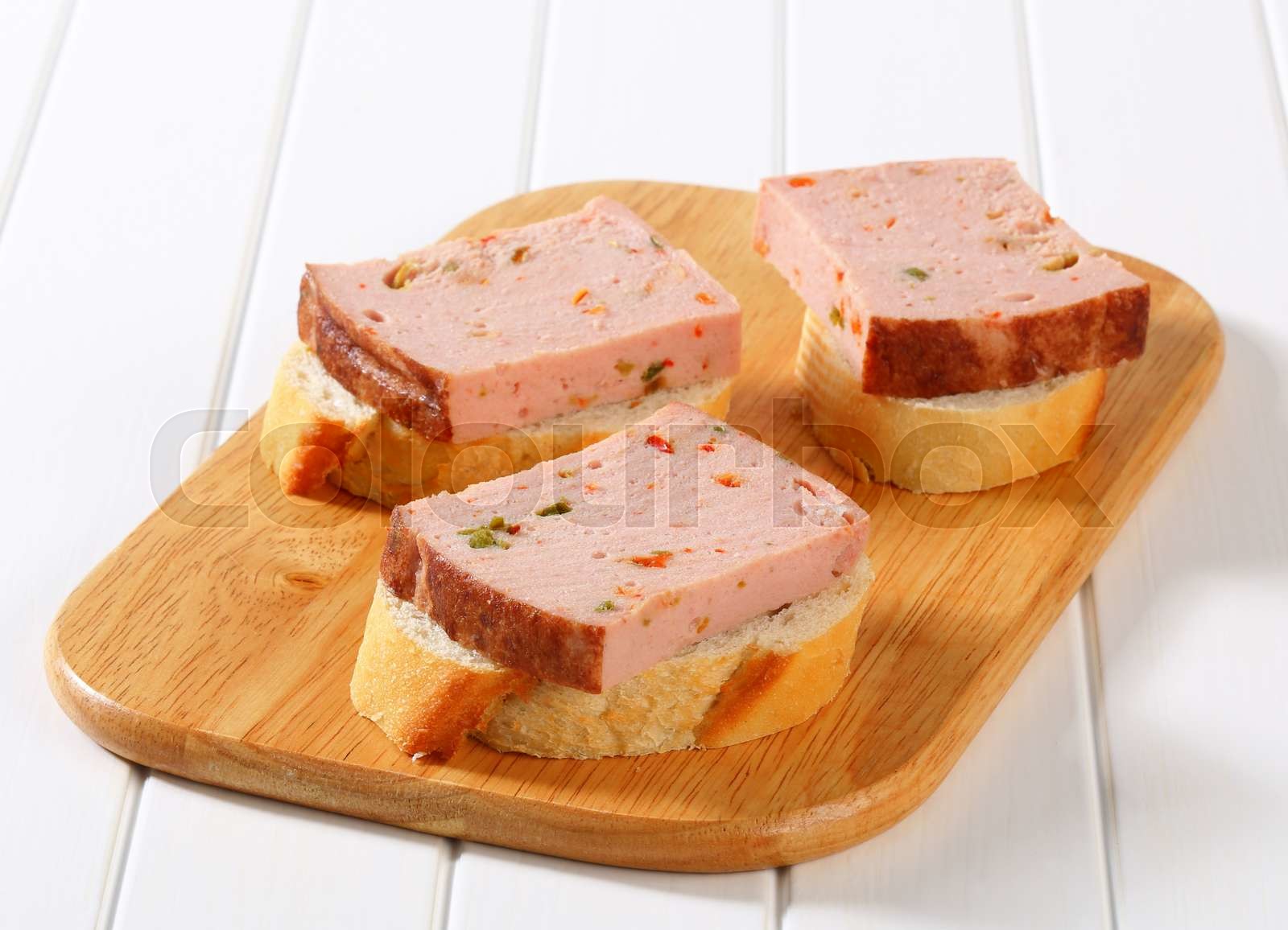 Leberkase sandwiches | Stock image | Colourbox