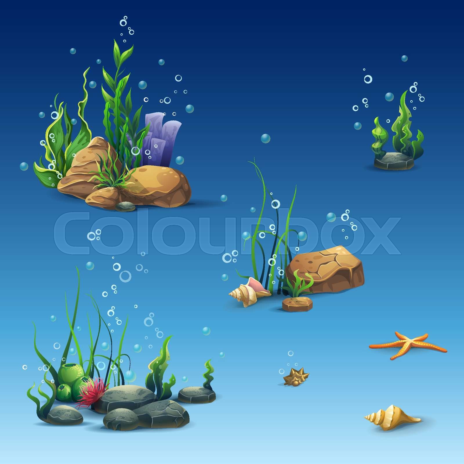 Underwater Rock Drawing