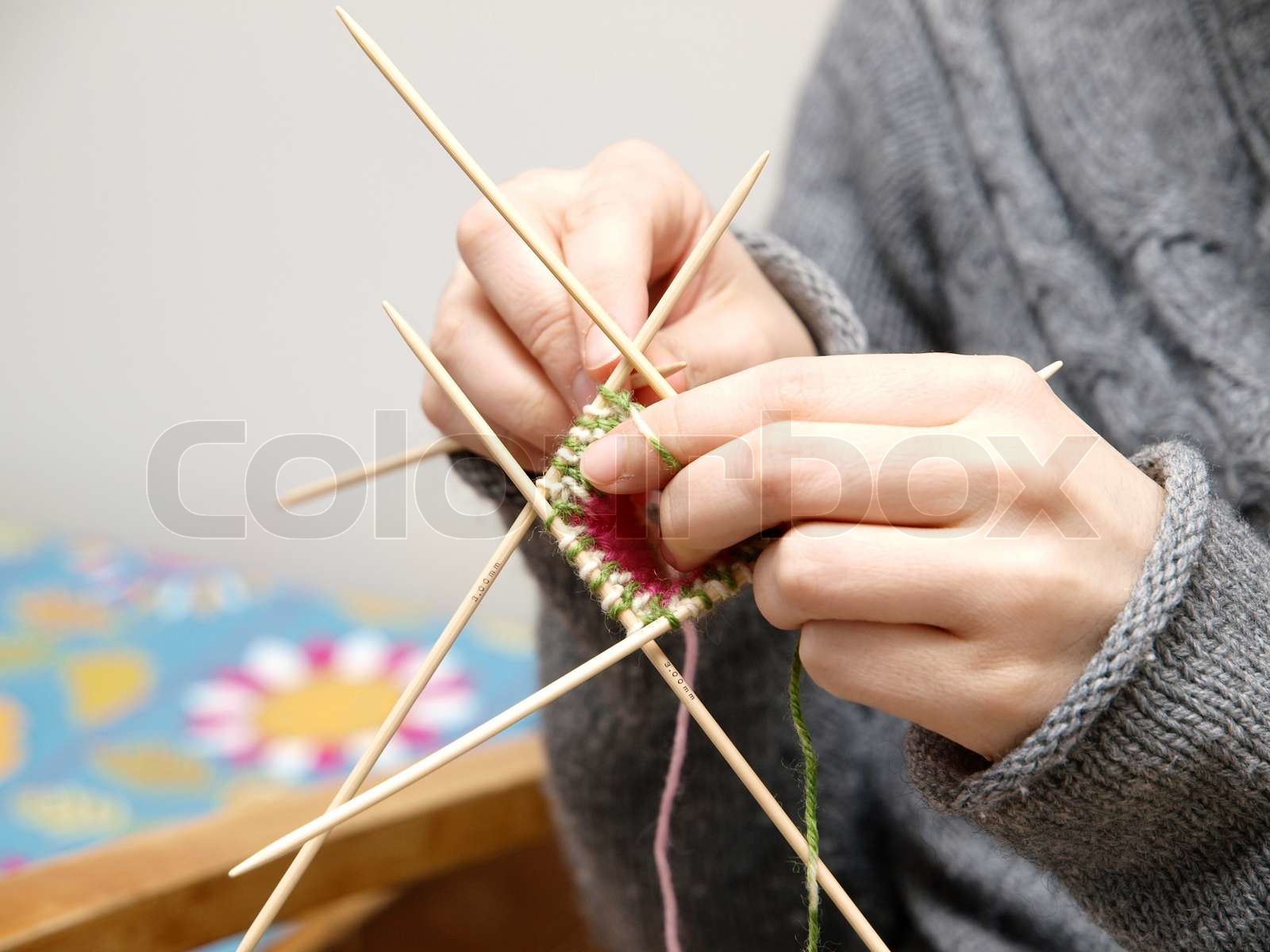 Knitting | Stock image | Colourbox
